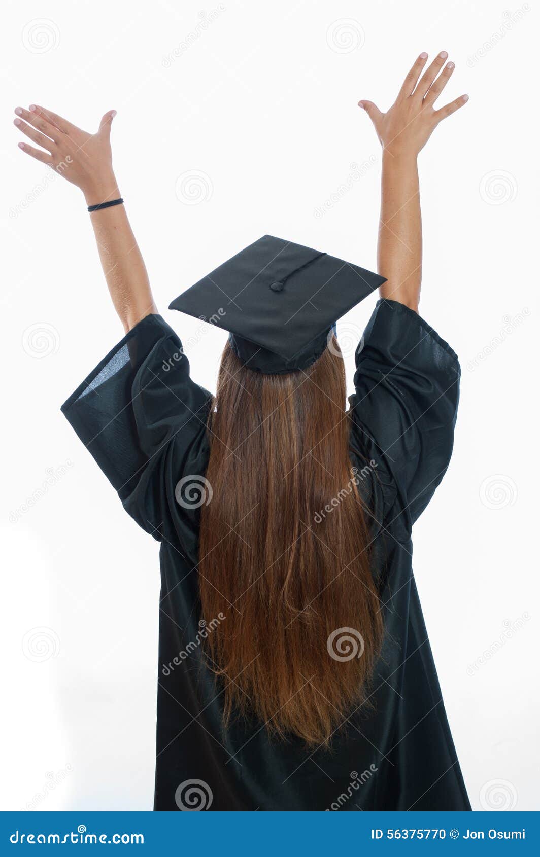 Graduating Students Dreaming of the Future Stock Photo - Image of ...