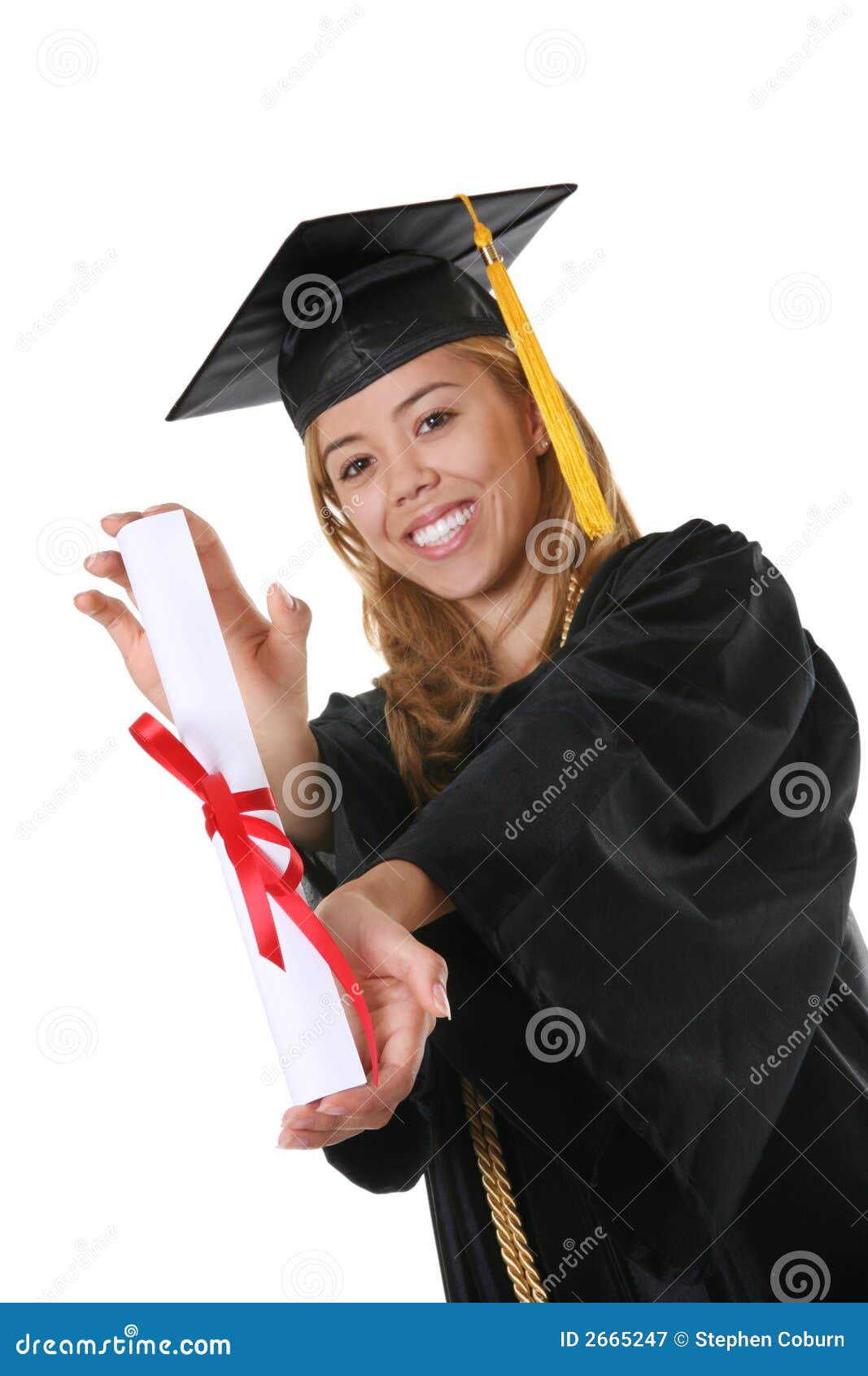 Graduation stock image. Image of isolated, joyful, diploma - 2665247