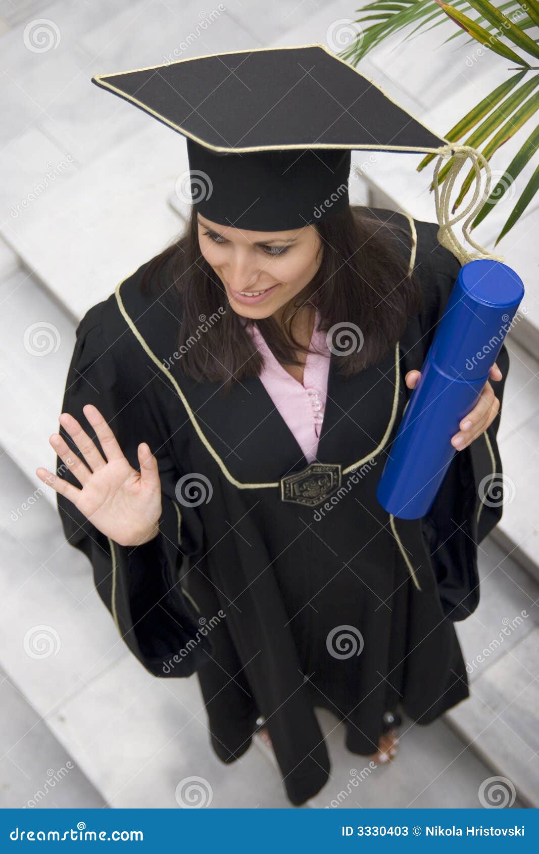 Graduation stock image. Image of cheerful, diploma, school - 3330403