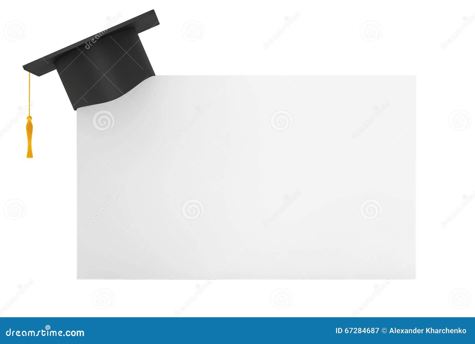 Graduation Academic Cap With Blank Paper Royalty-Free Stock Photo ...