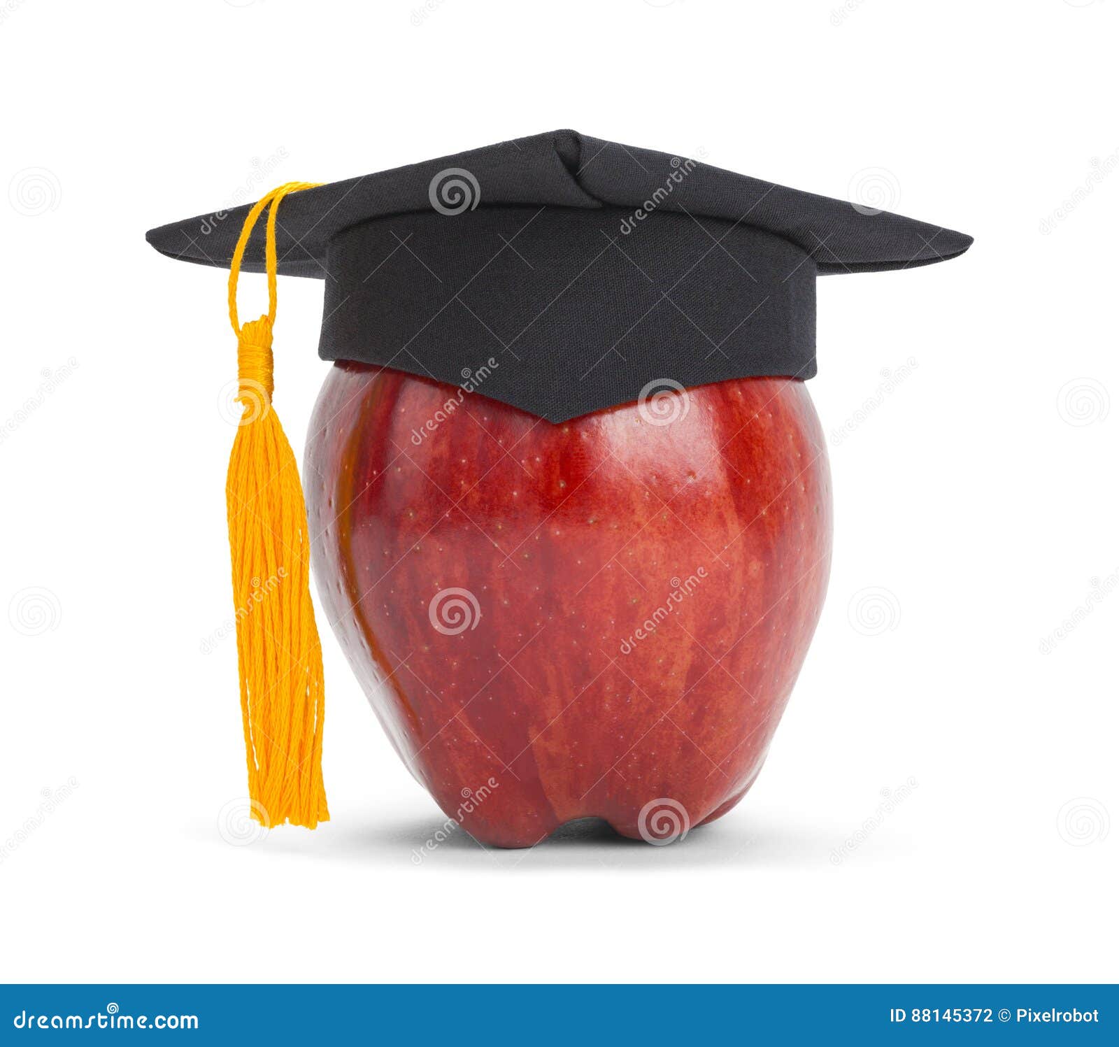 Graduation Apple photo stock. Image du apprenez, professeur - 88145372