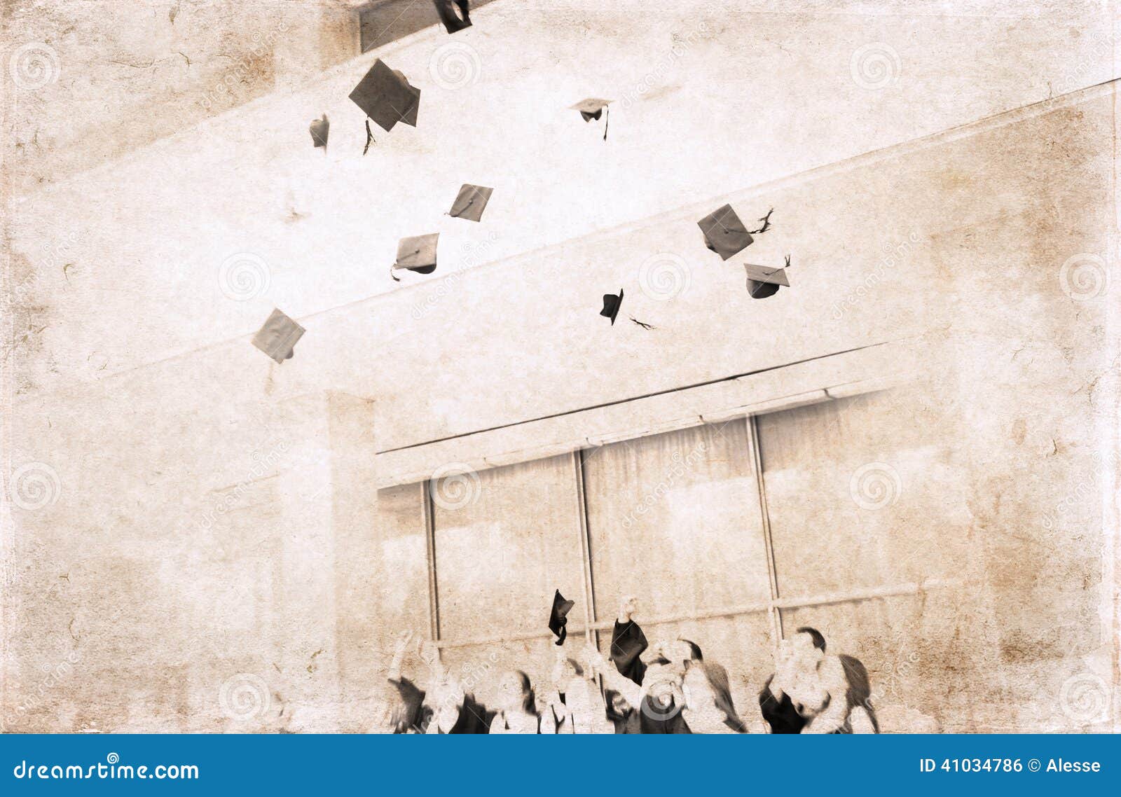 Graduation stock photo. Image of college, retro, education - 41034786