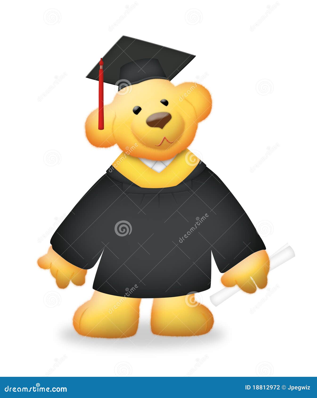 Graduation Bear stock illustration. Illustration of congratulations ...