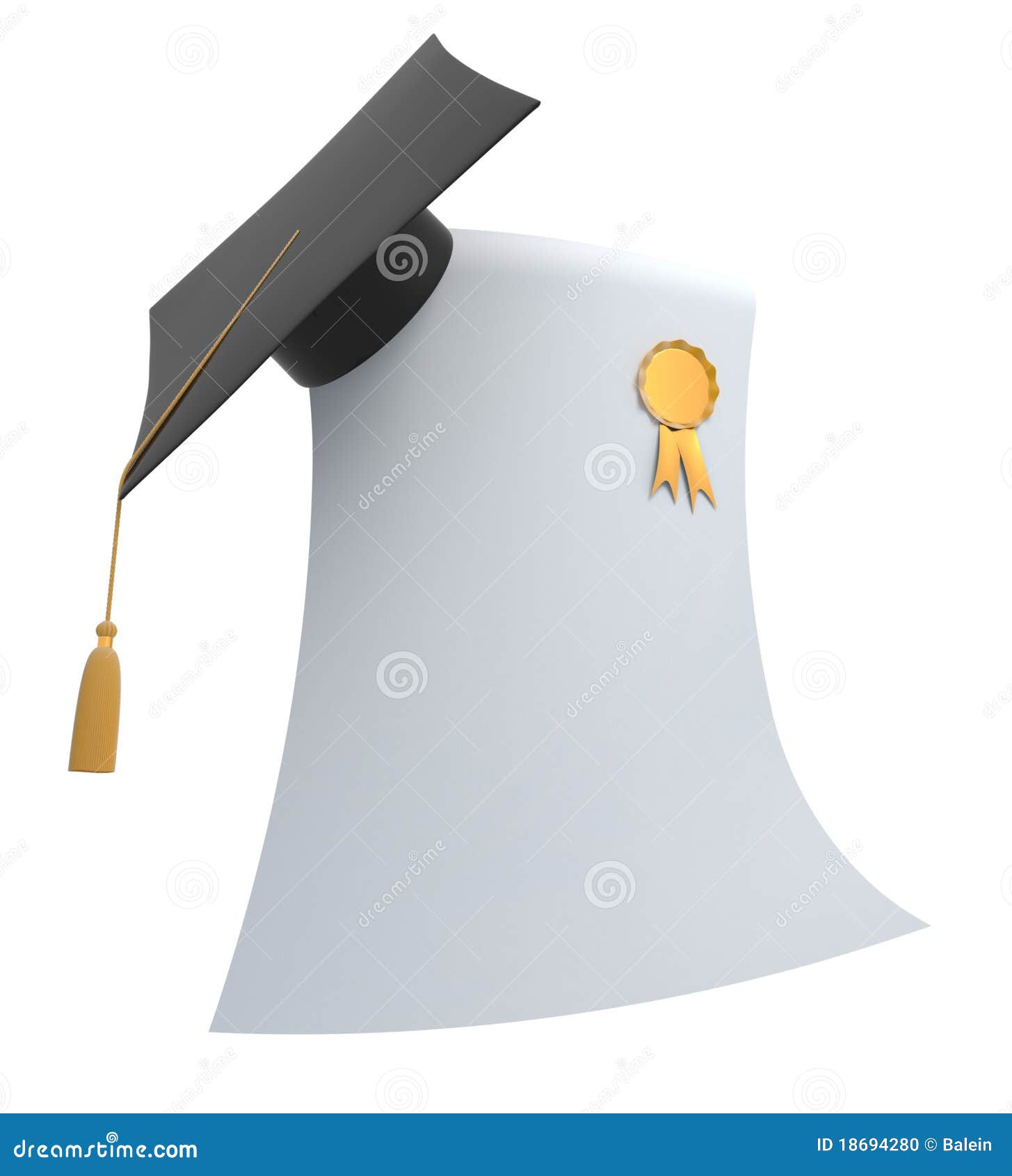 Graduation blank stock illustration. Illustration of future - 18694280