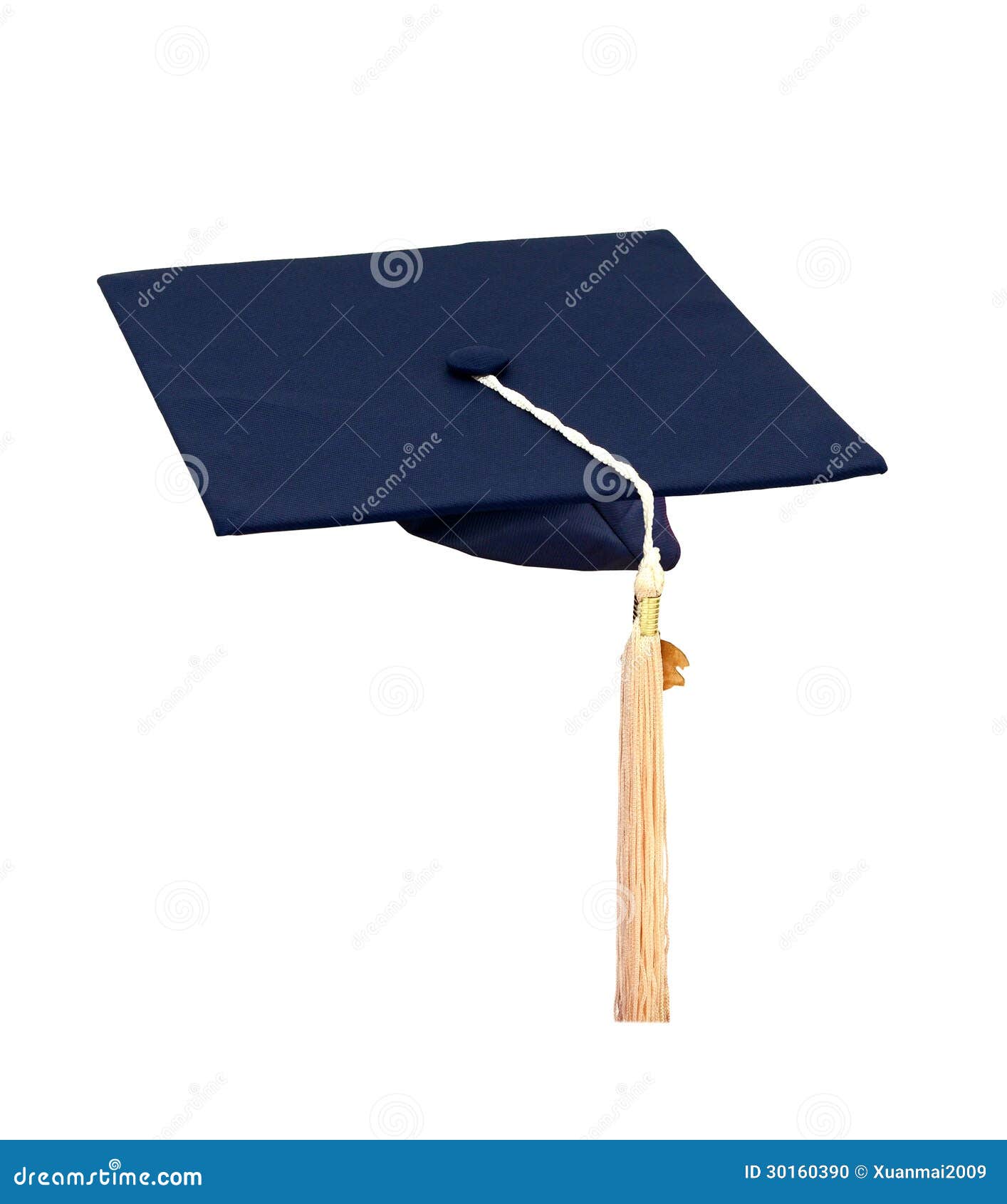 Graduation blue cap stock photo. Image of learning, intelligence - 30160390