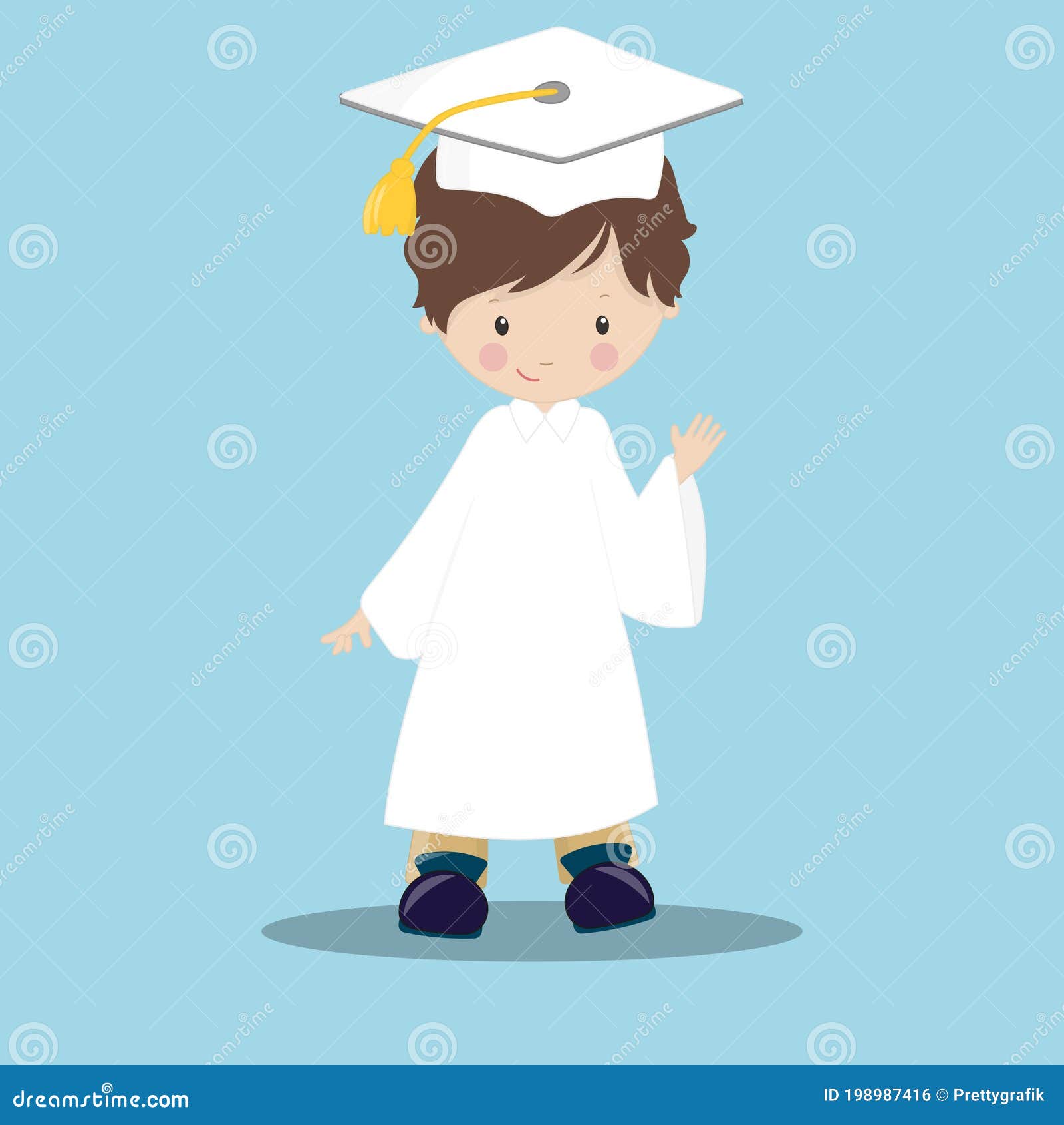 Graduation boys hand up05 stock vector. Illustration of vector - 198987416