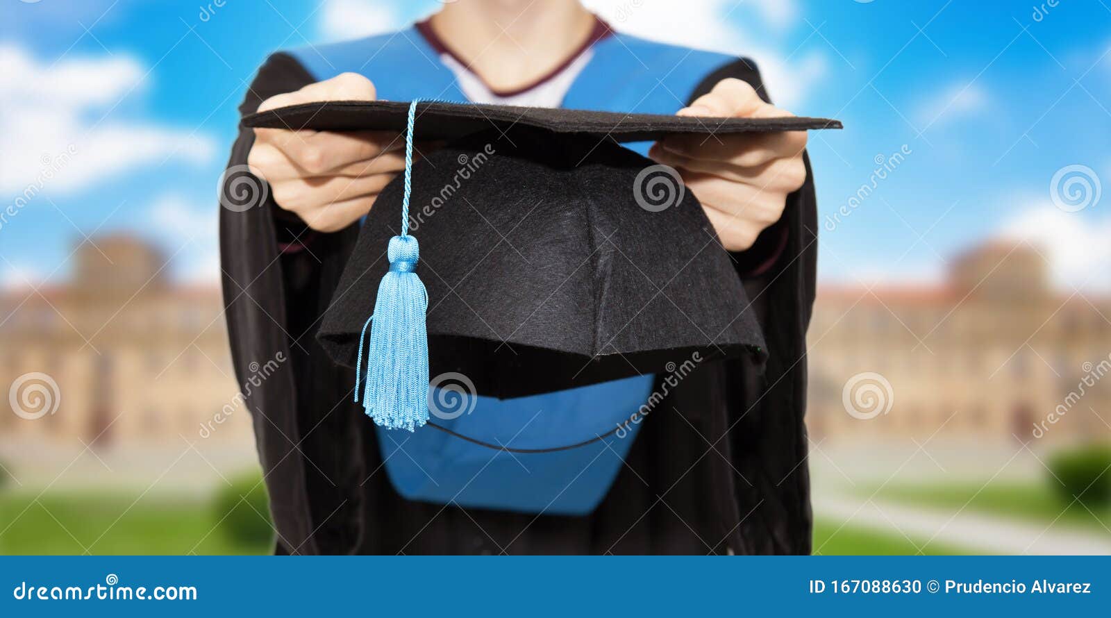 Graduation on campus stock photo. Image of intelligent - 167088630