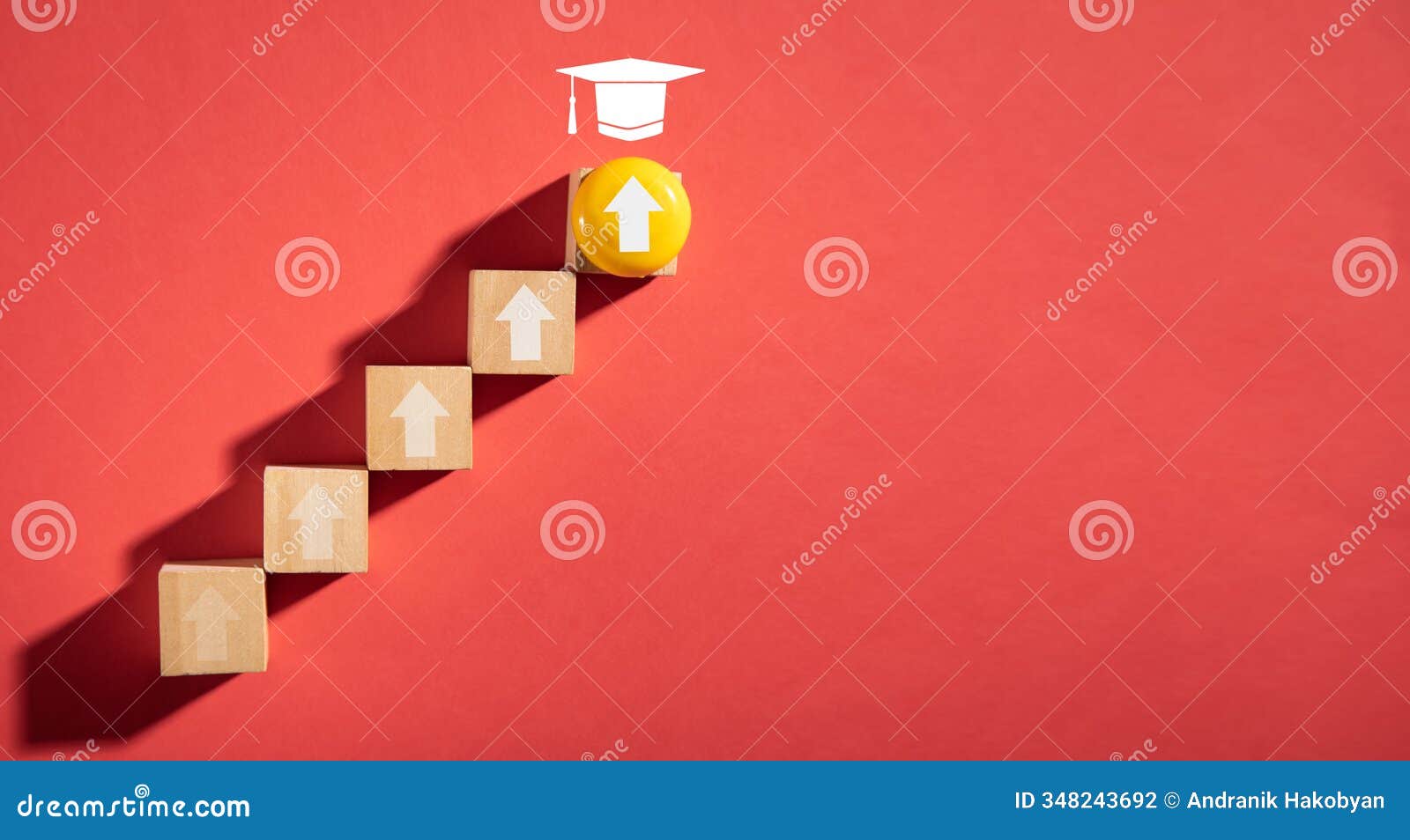Graduation Cap with a Arrows. Education Stock Illustration ...