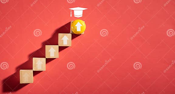 Graduation Cap with a Arrows. Education Stock Illustration ...