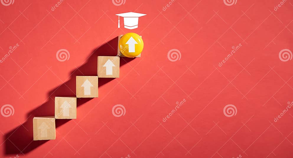 Graduation Cap with a Arrows. Education Stock Illustration ...
