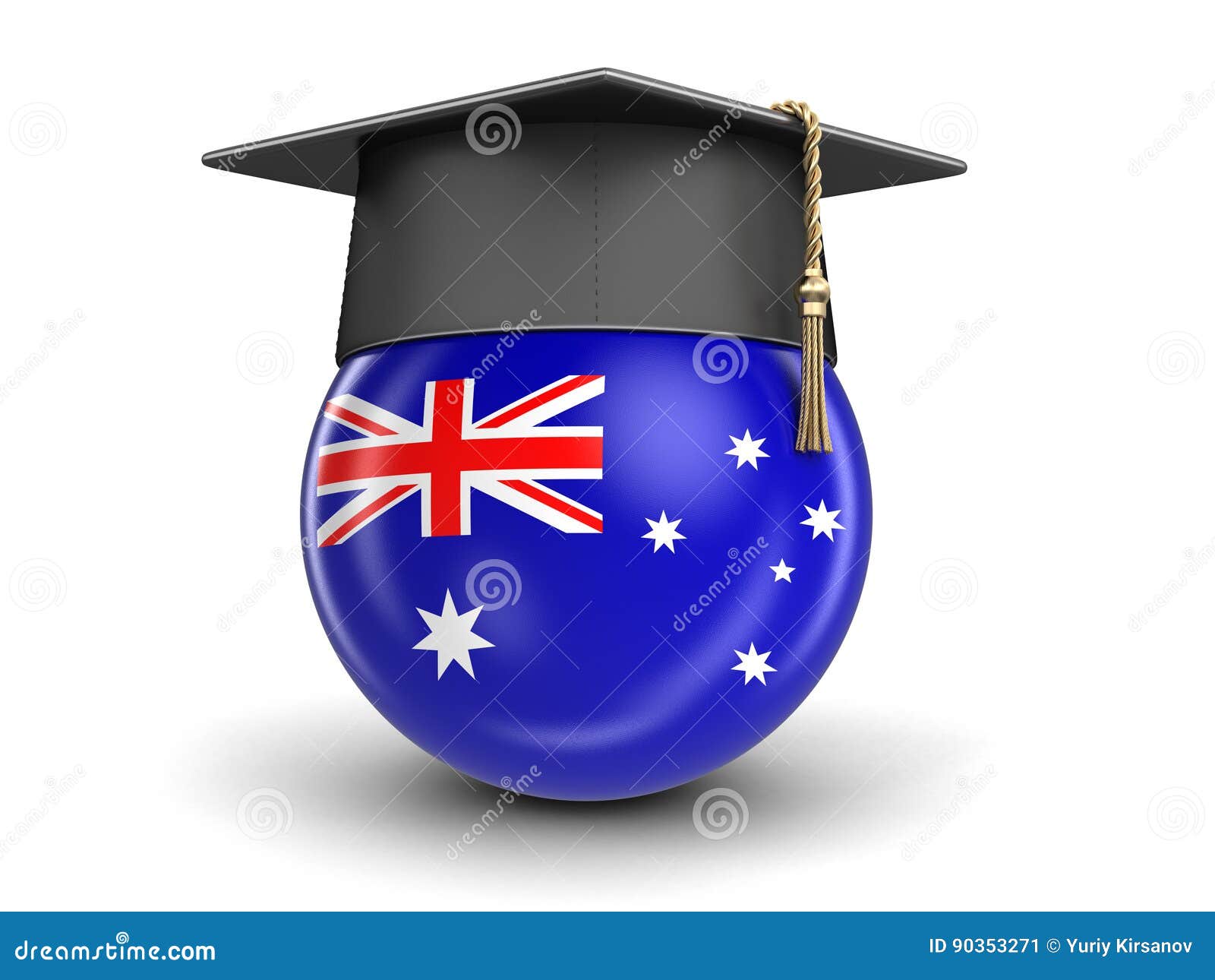 Graduation Cap And Australian Flag Royalty-Free Stock Photo ...