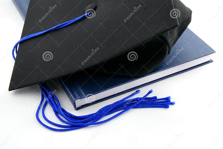 Graduation cap and book stock image. Image of board, educate - 1571453