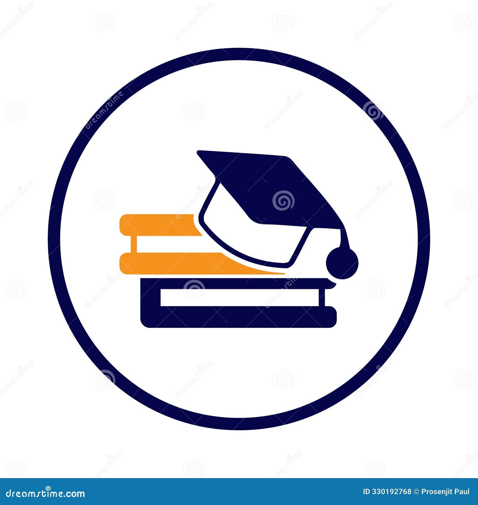 Graduation, Cap, Books, Graduation Cap on the Books Icon Stock Vector ...