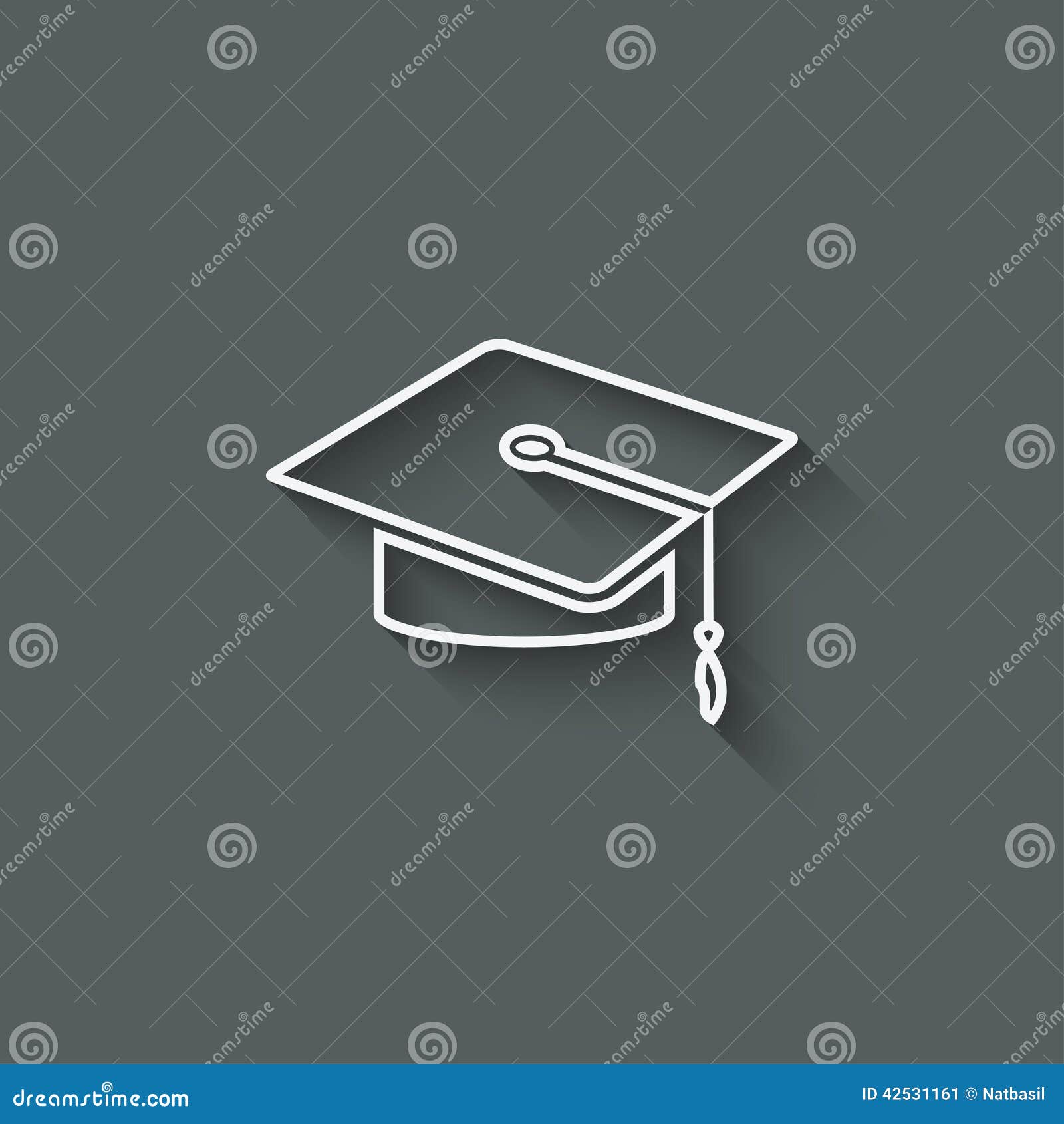 Graduation Cap Design Element Stock Vector - Illustration of school ...