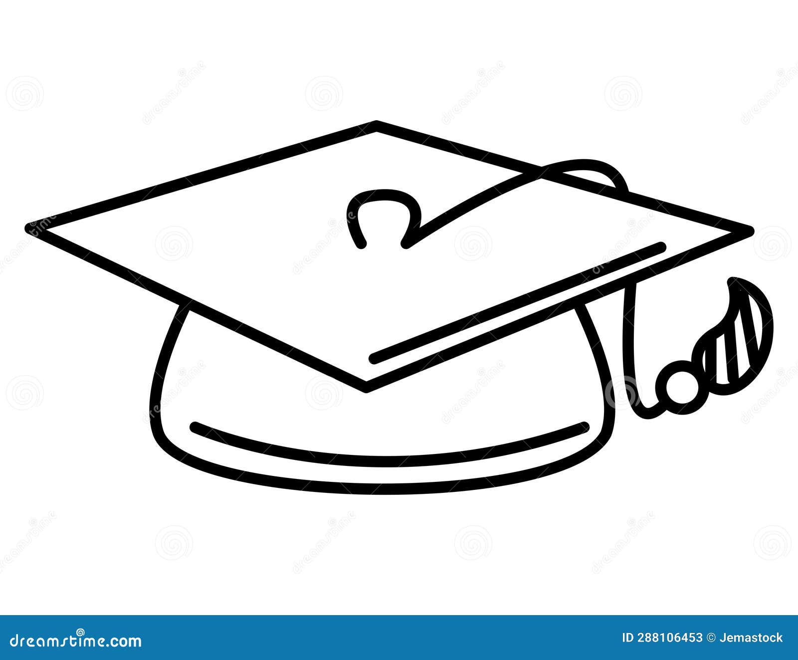 Graduation cap design stock illustration. Illustration of science ...