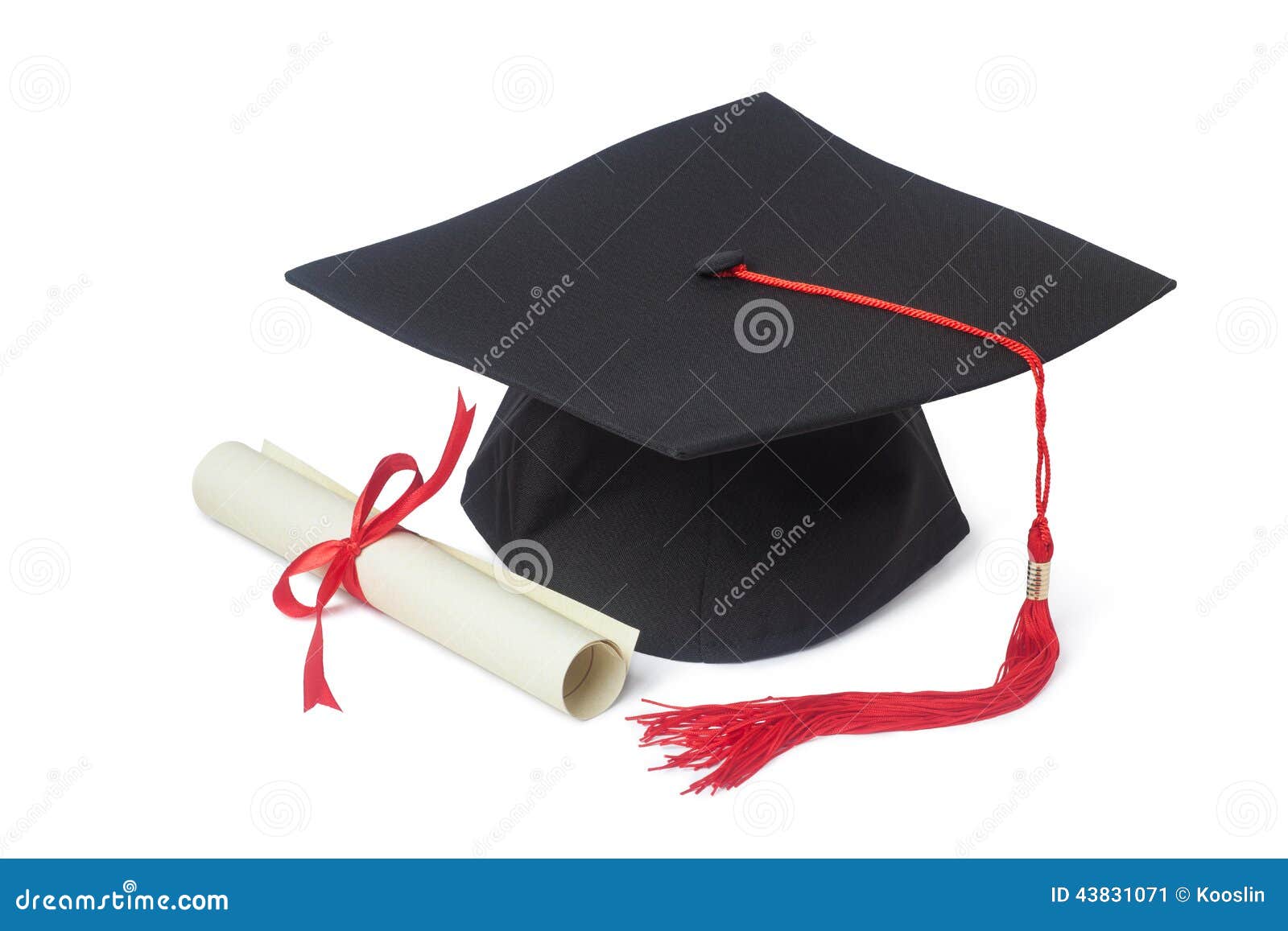 Graduation cap and diploma stock image. Image of ngraduation - 43831071