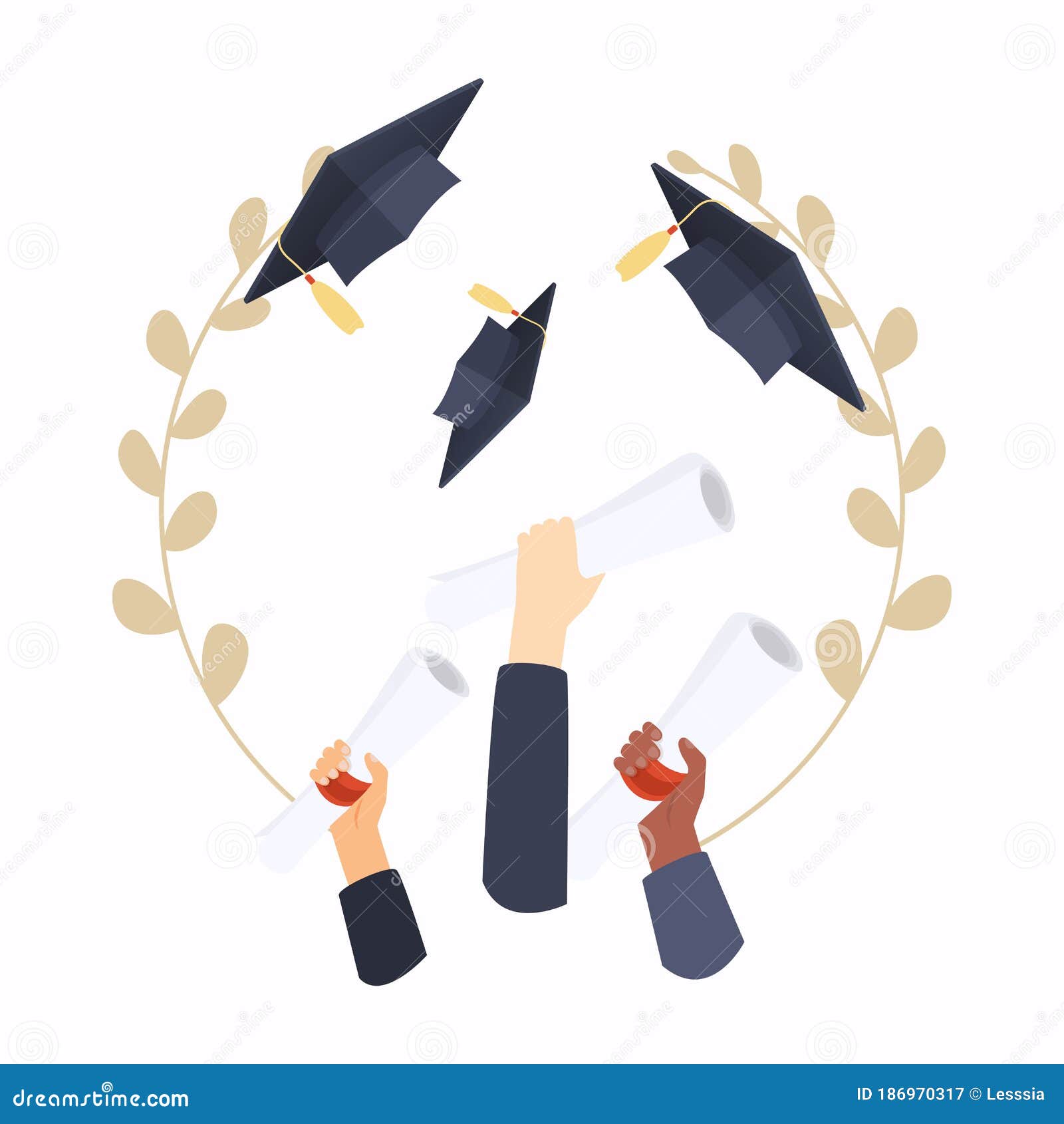 Graduation cap. Education stock vector. Illustration of learning ...