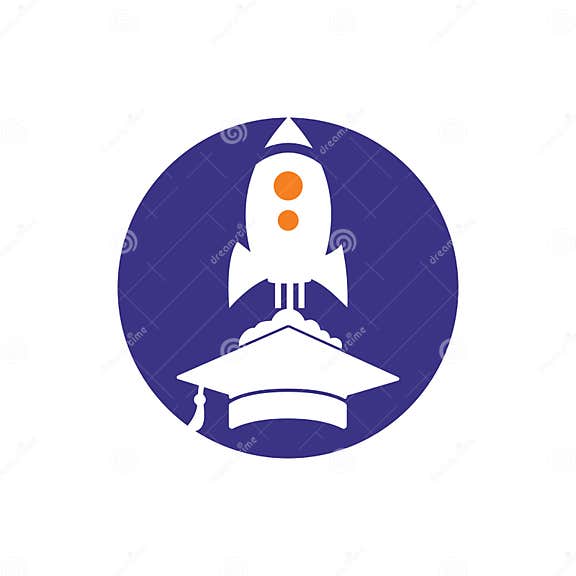 Rocket Learning Vector Logo Design Template. Stock Vector ...