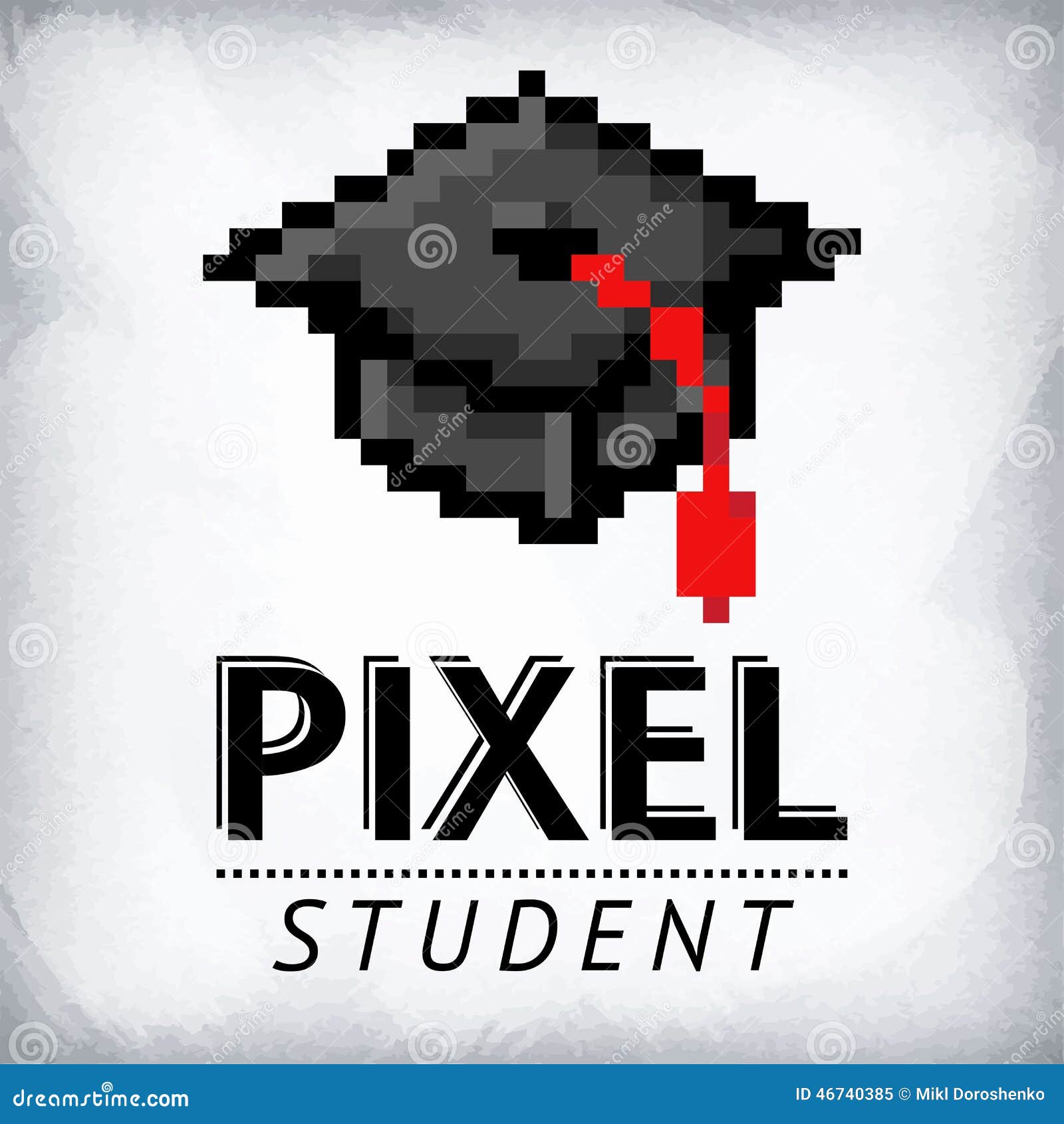 Graduation cap. stock vector. Illustration of style, suitable - 46740385