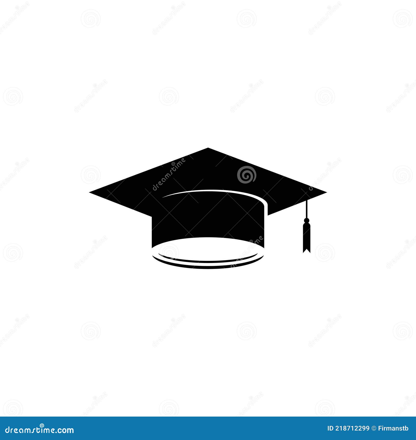 Graduation Cap Icon Logo Concept Vector Design Stock Vector ...
