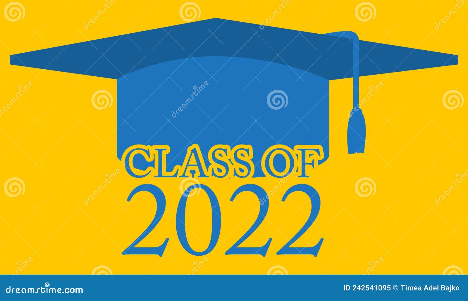 Graduation Cap Icon, Sign with Class of 2022 Text. Stock Vector ...