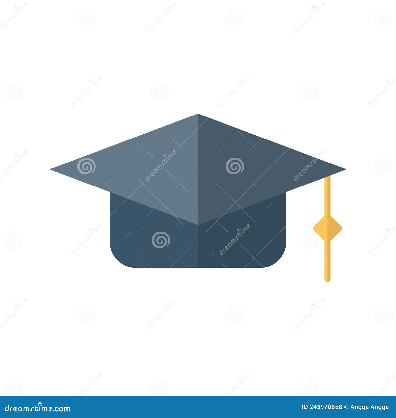 Graduation Cap Icon Sign Symbol Logo Vector Stock Vector - Illustration ...