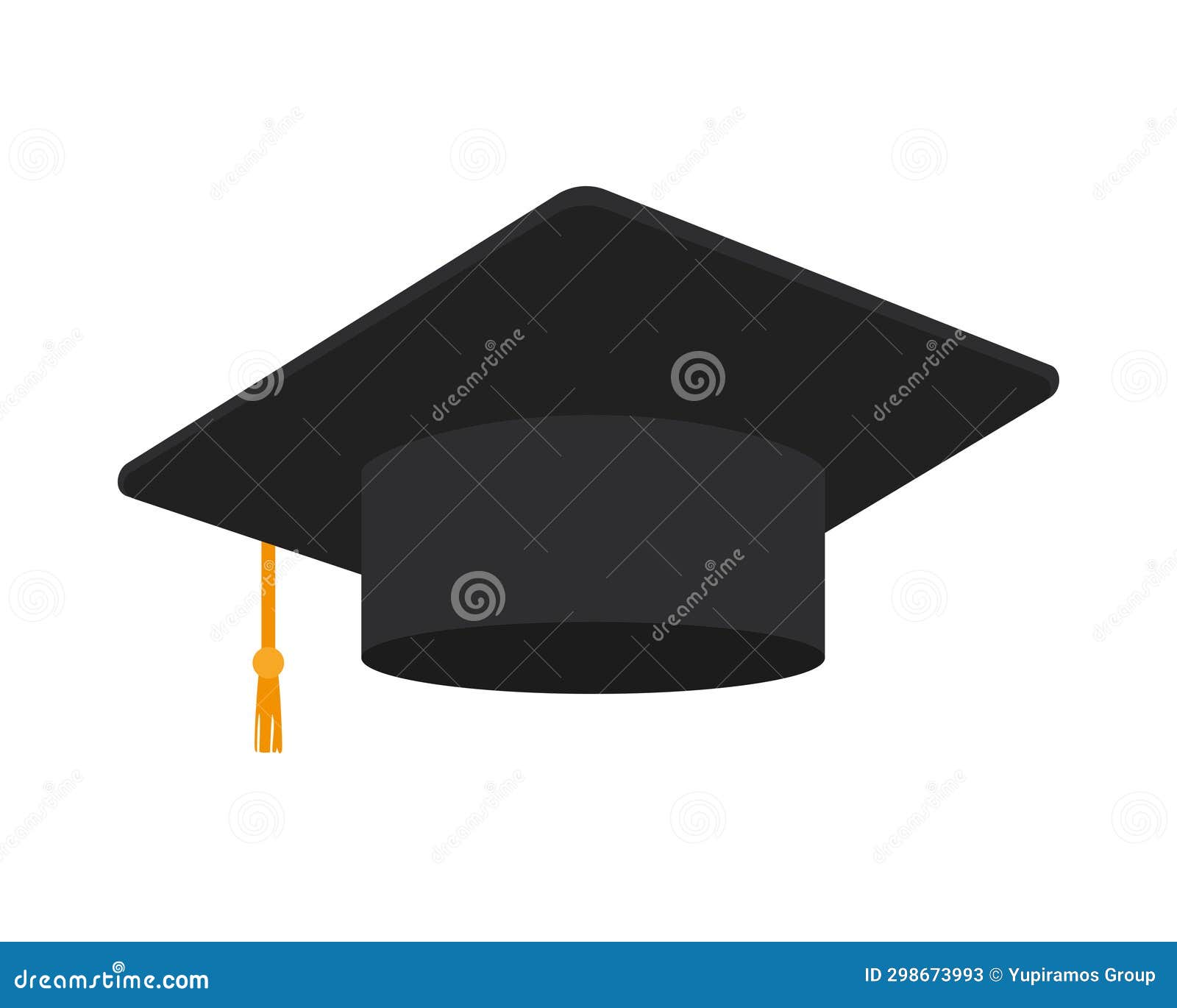 Graduation Cap Illustration Stock Illustration - Illustration of ...