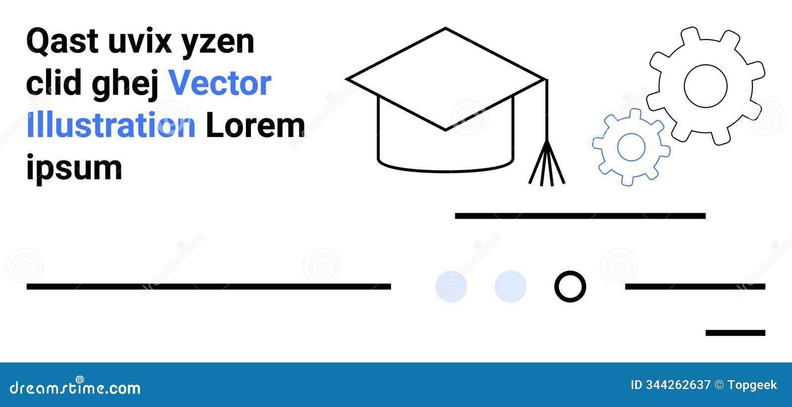 Academic Achievement and Technical Skills Concept with Graduation Cap ...