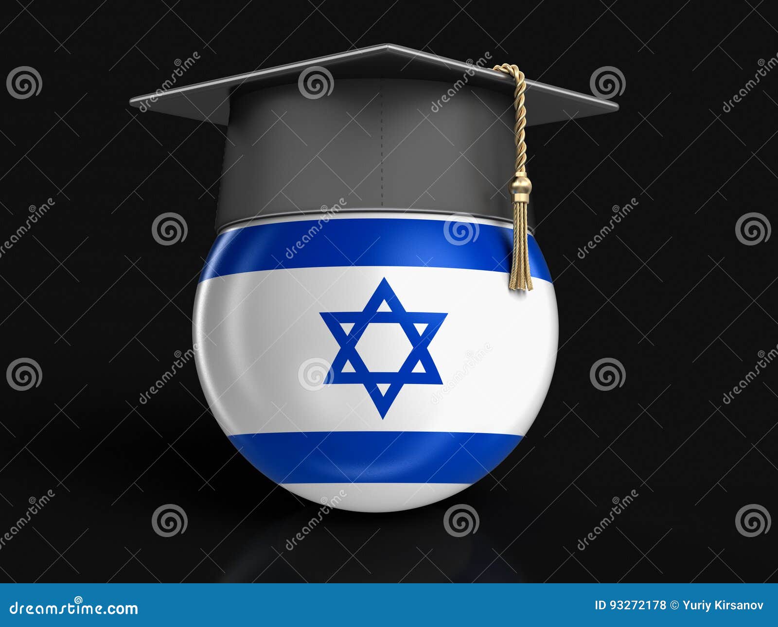 Graduation Cap And Israeli Flag Royalty-Free Stock Photography ...