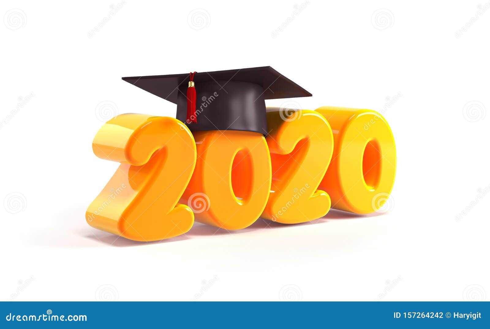 2020 Graduation Year Concept. Stock Illustration - Illustration of ...