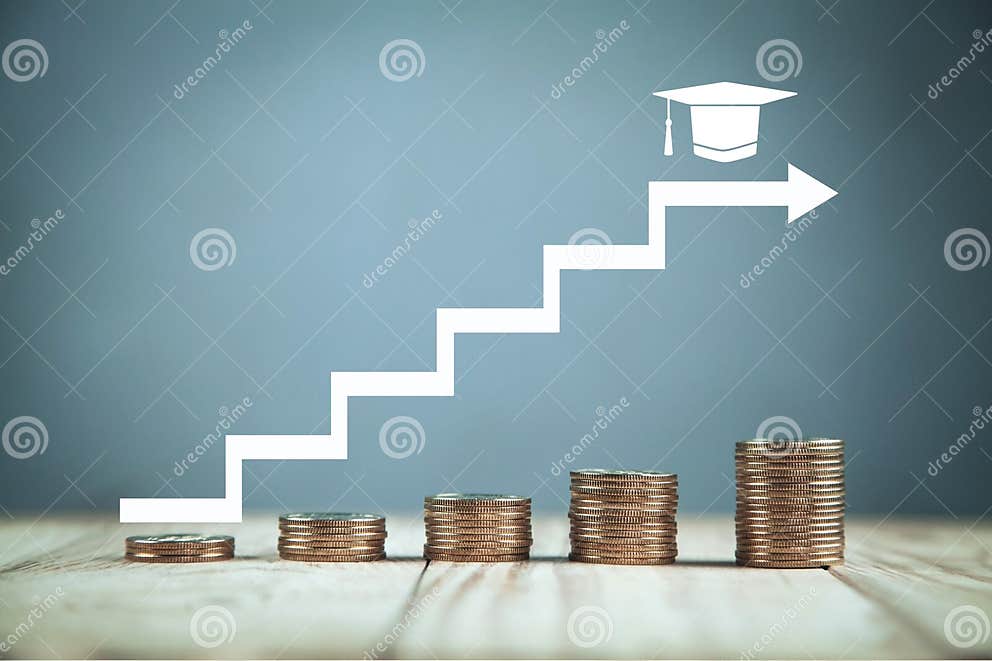 Graduation Cap with a Stairs. Education Stock Illustration ...