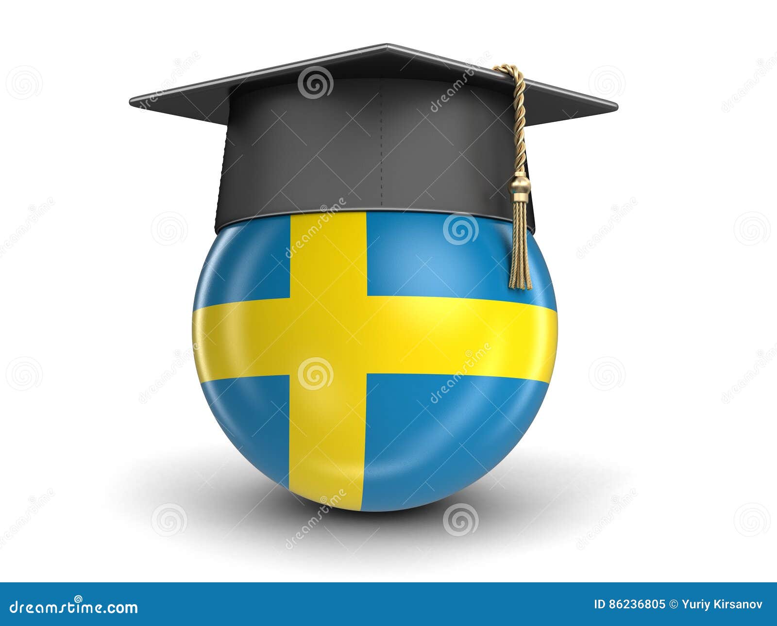 Swedish Graduation Cap, Student Hat. Cartoon Vector | CartoonDealer.com ...