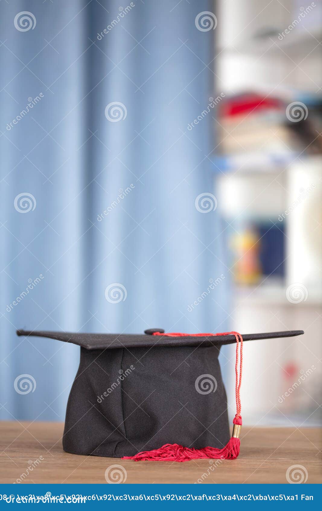 Graduation Cap on the Table Stock Photo - Image of doctor, table: 252867808