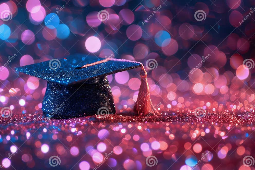 Graduation Cap And Tassel On Shiny Surface Stock Image Image Of Academy College 310927577