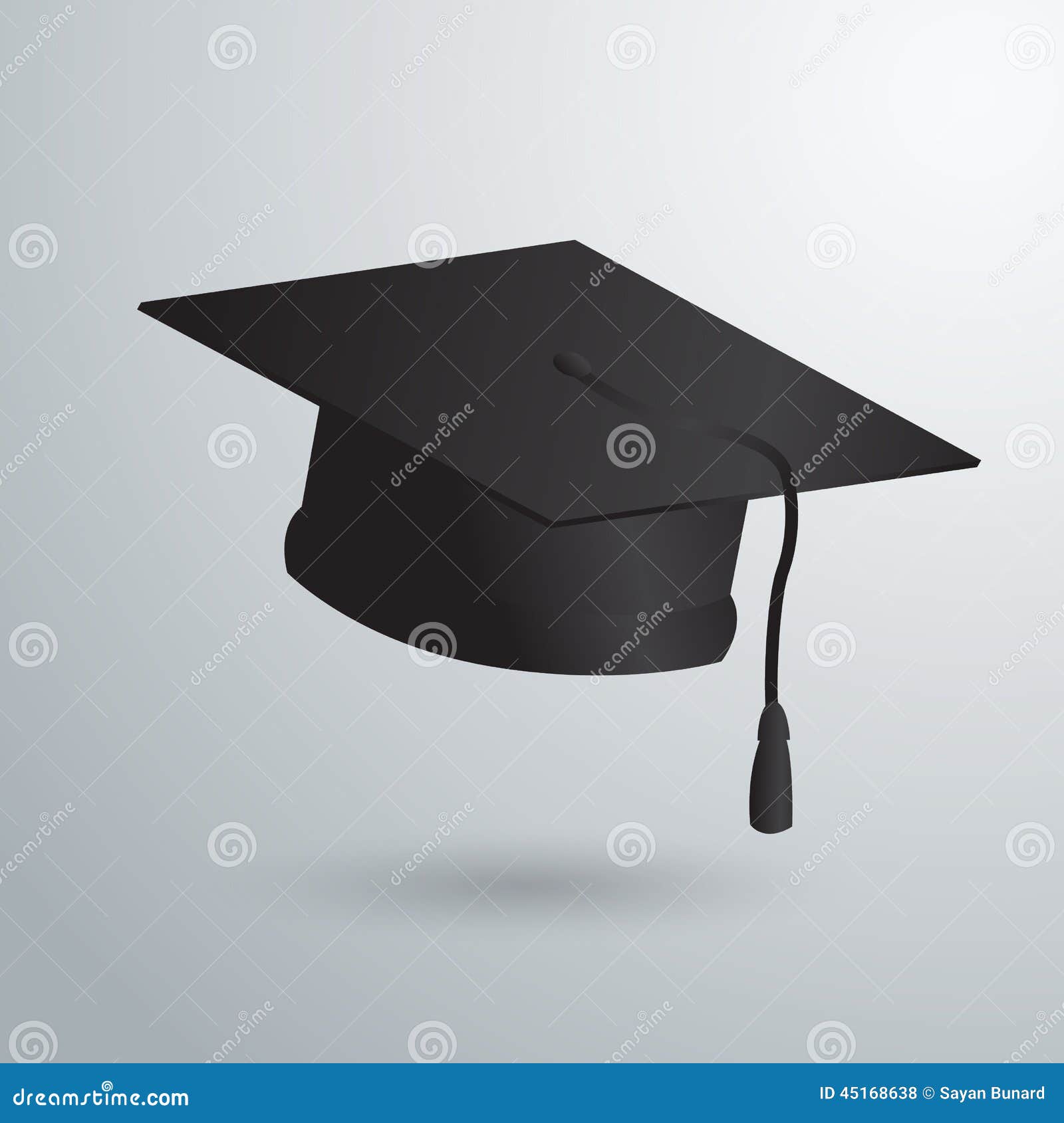 Graduation cap stock vector. Illustration of academy - 45168638
