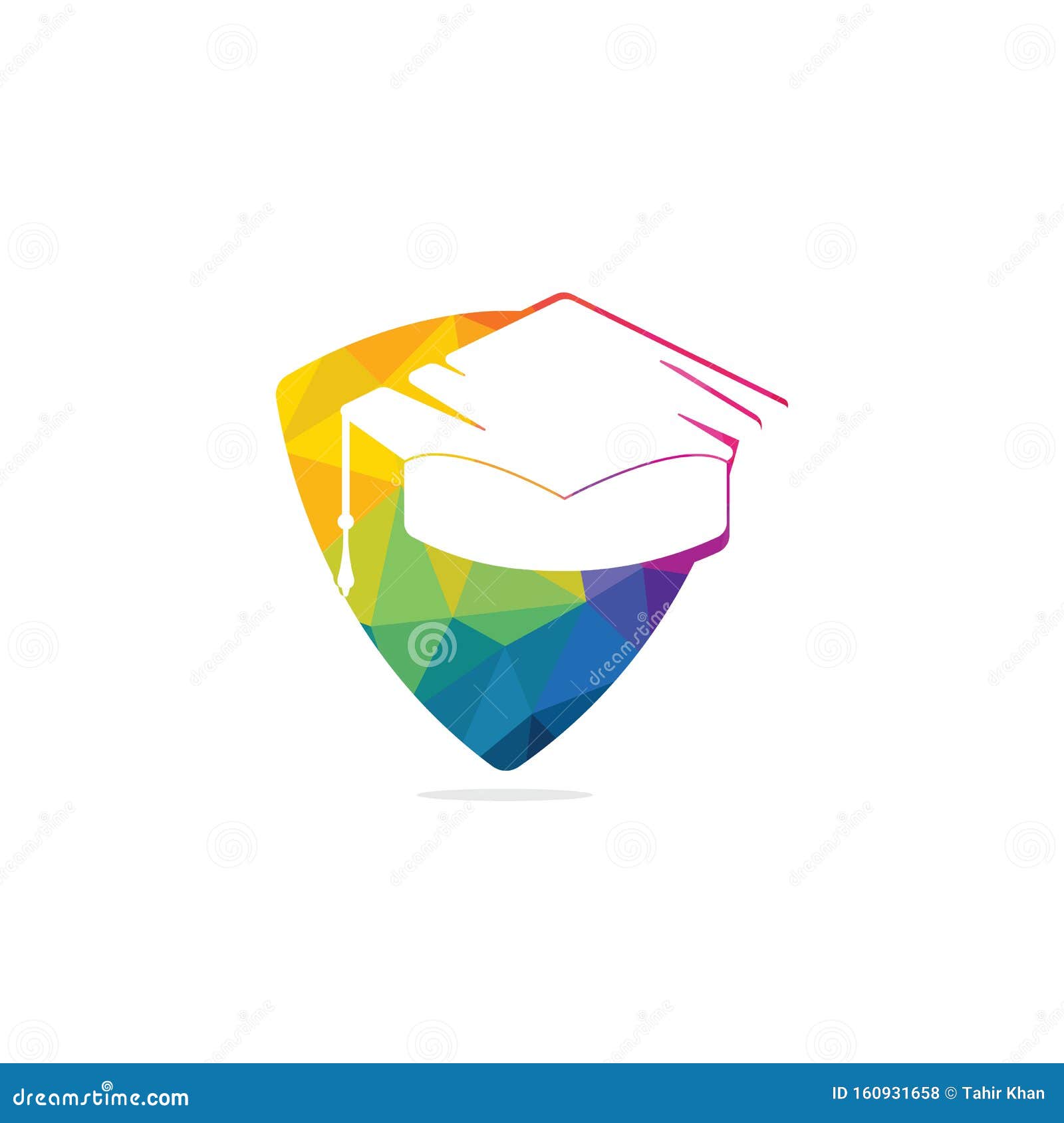 Graduation Cap Vector Logo Design. Education Logo Template. Stock ...