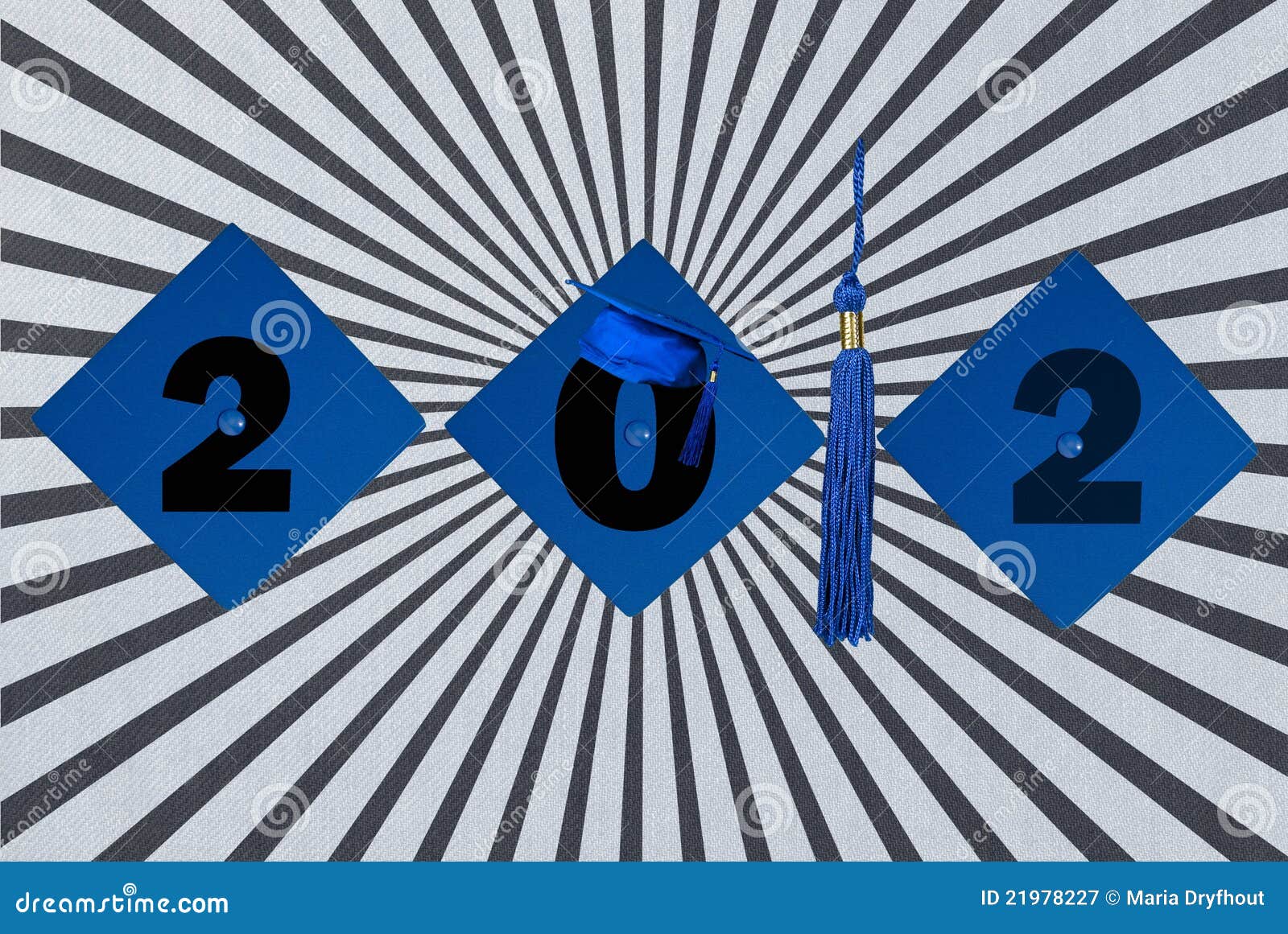 Graduation caps for 2012 stock illustration. Illustration of success ...