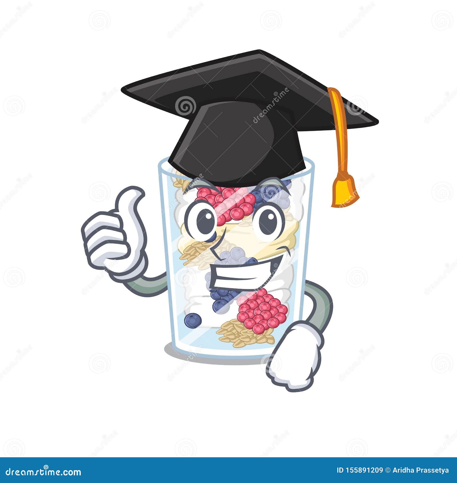 Fridge Graduation Vector Cartoon Character 248024754