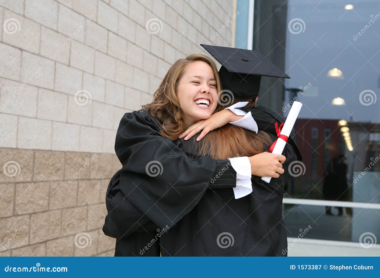 Graduation Celebration stock image. Image of embrace, attitude - 1573387