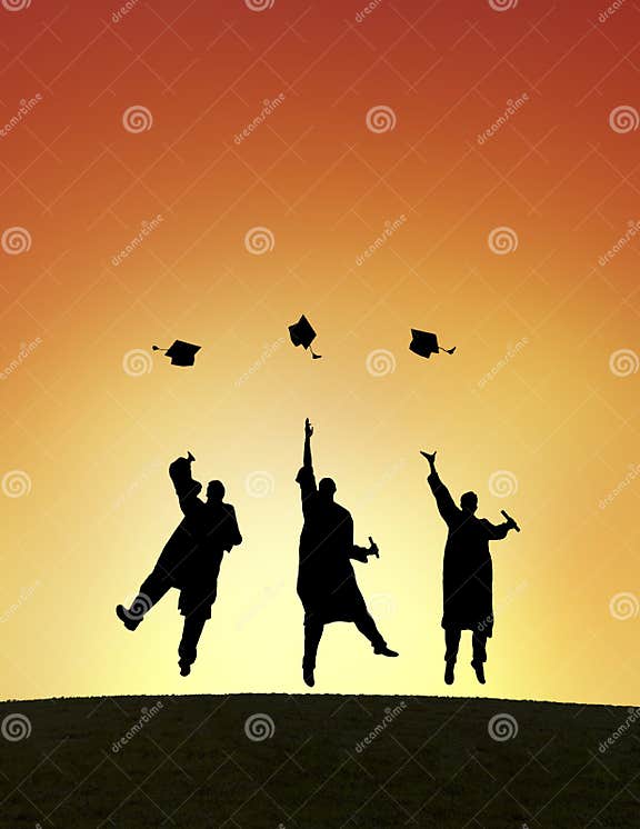 Graduation Celebration University Students Background Stock ...