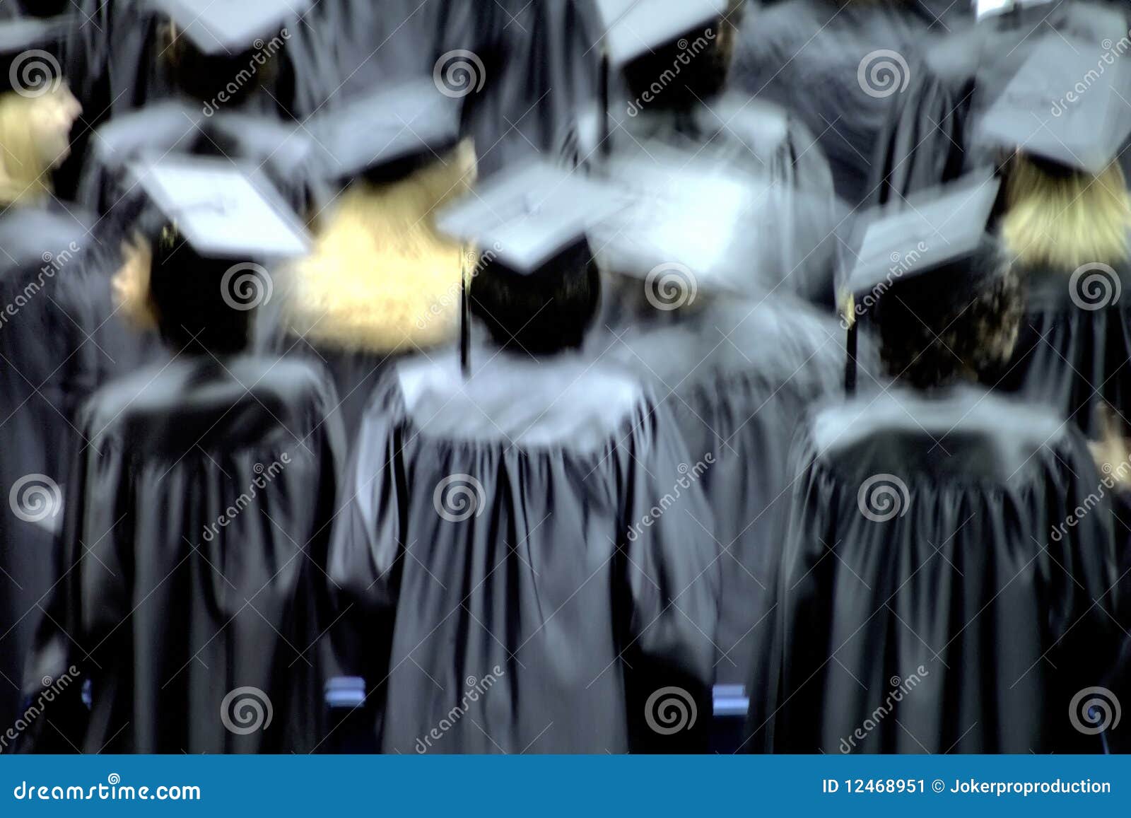 Graduation Ceremony Announcement. Rich Golden Style With Golden Glitter ...