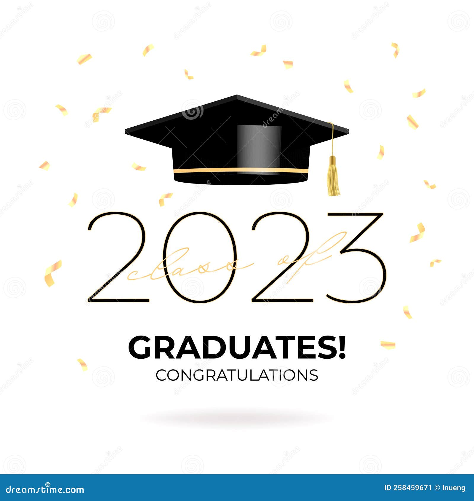 Graduation Ceremony Banner. Class Of 2023 Congratulations Graduates ...