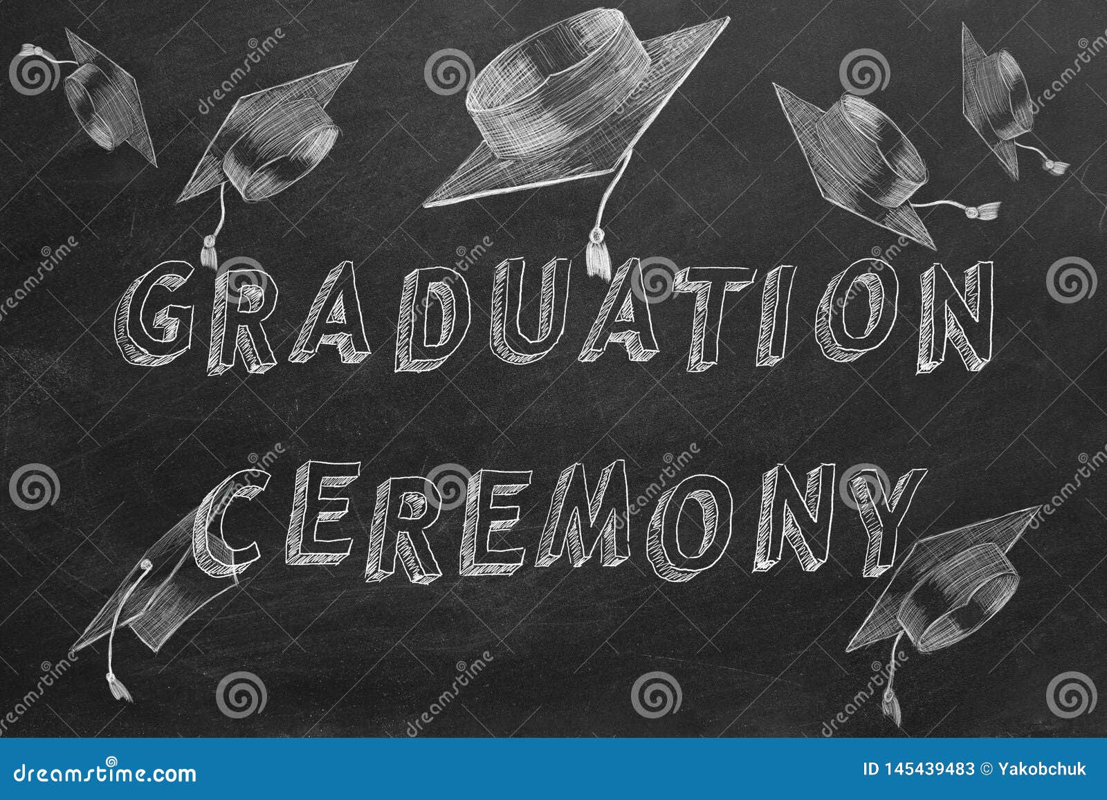 Graduation ceremony stock illustration. Illustration of graduate ...