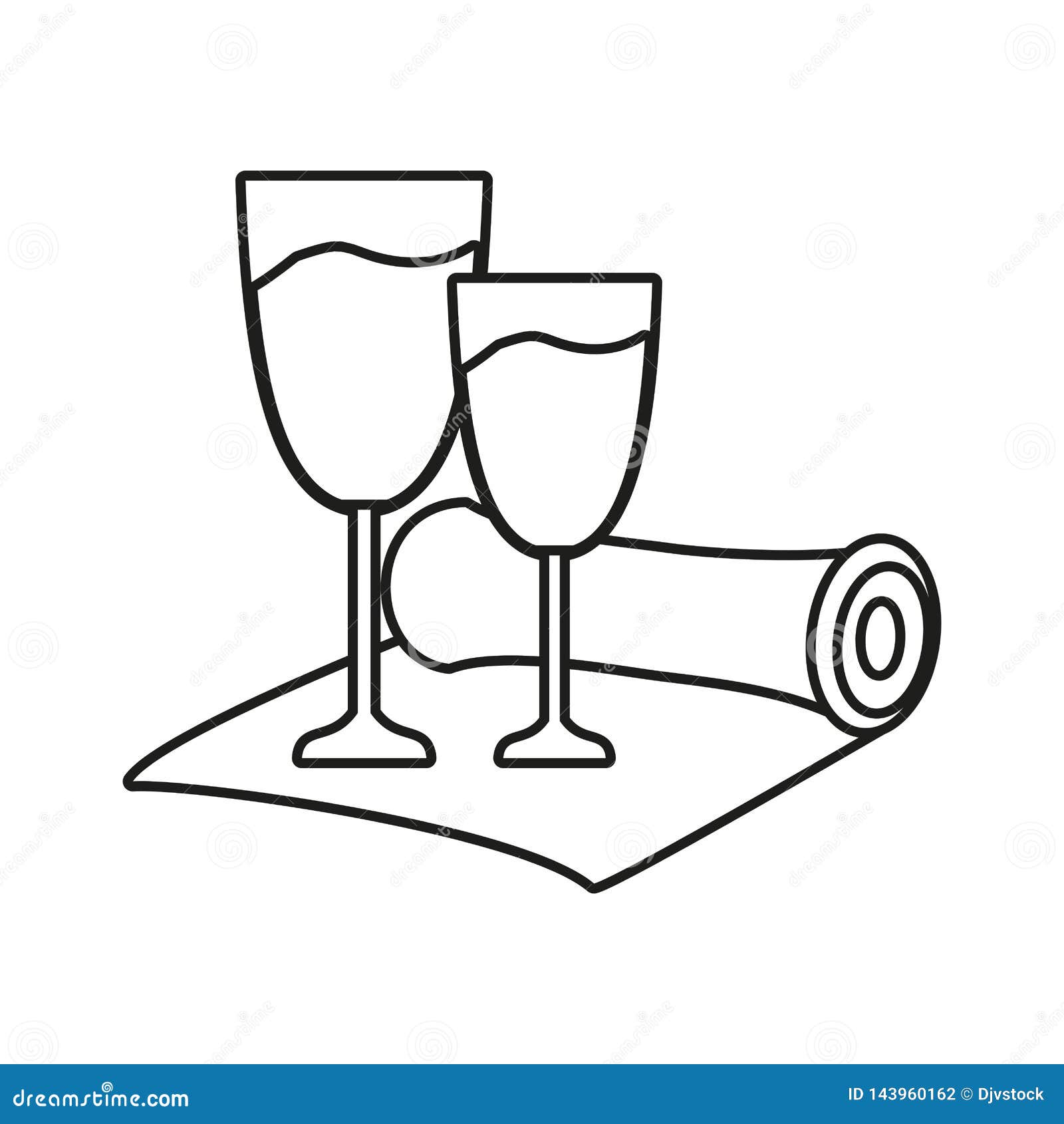 Graduation Certificate with Cups Stock Illustration - Illustration of ...