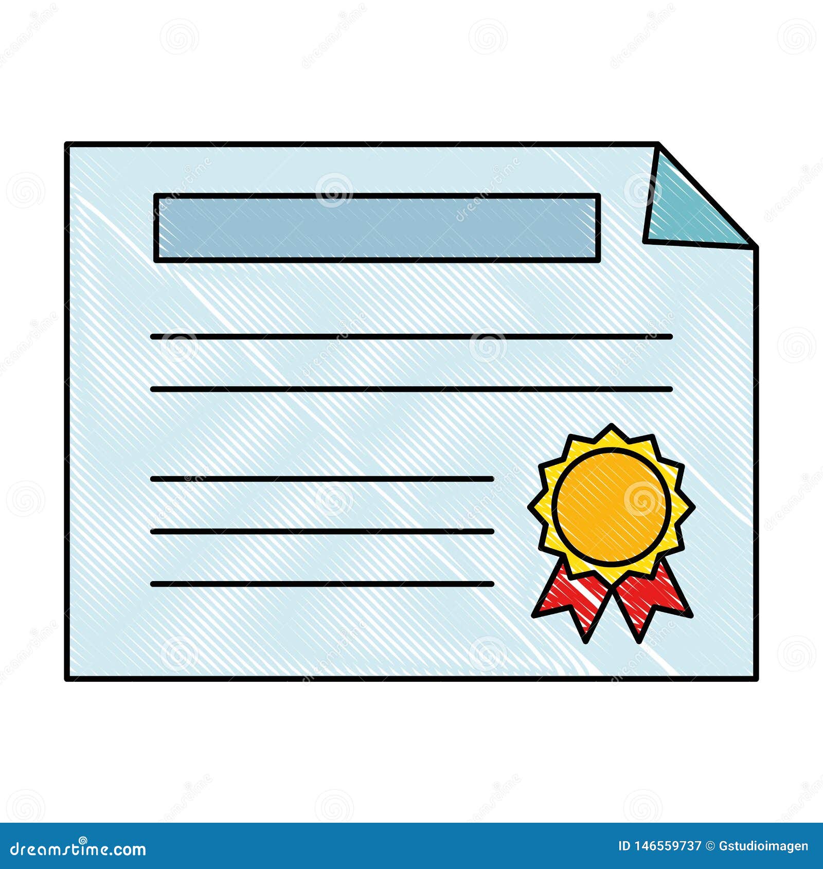 Graduation Certificate Isolated Icon Stock Illustration - Illustration ...
