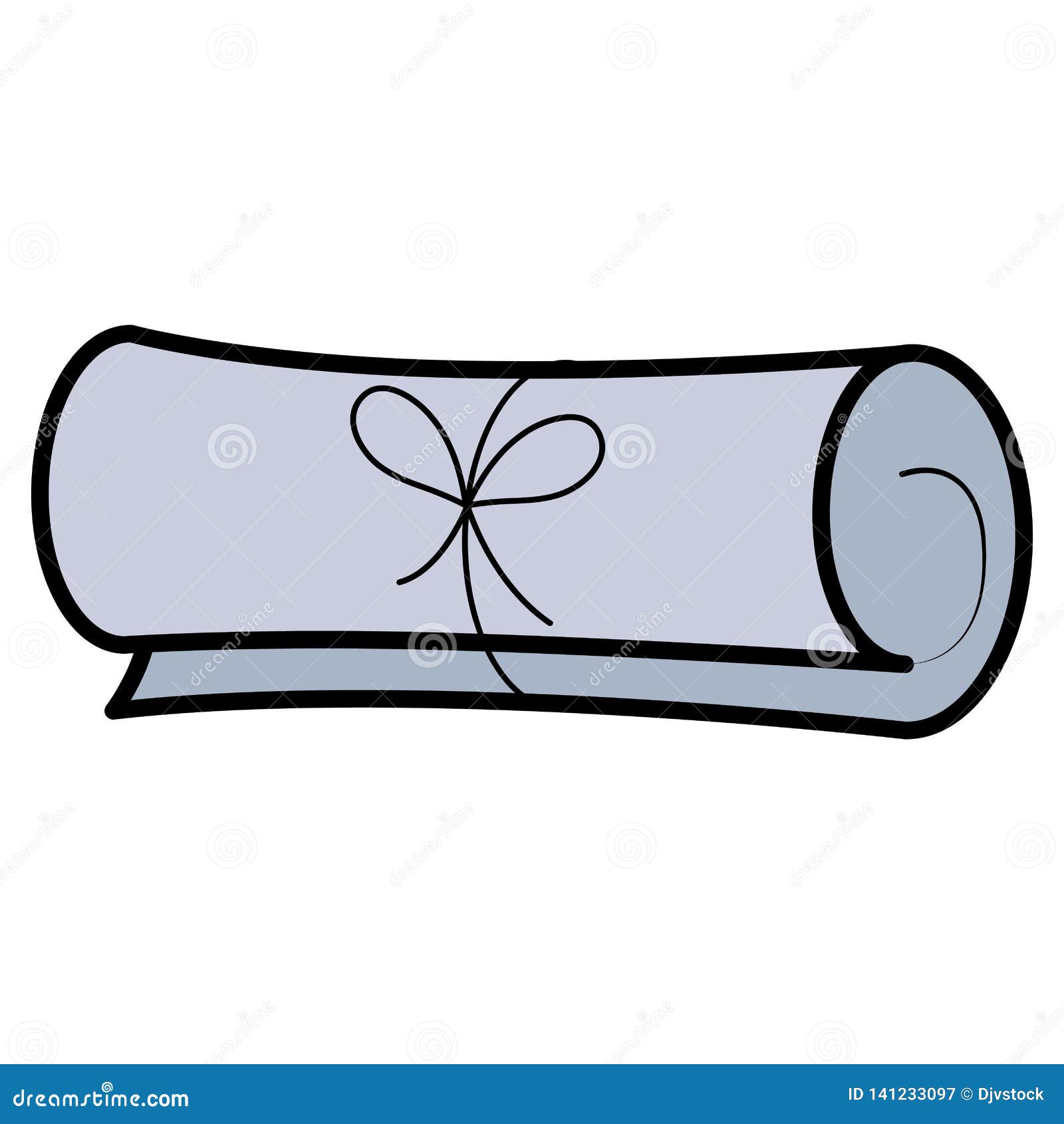 Graduation Certificate Roll Icon Stock Vector - Illustration of ...