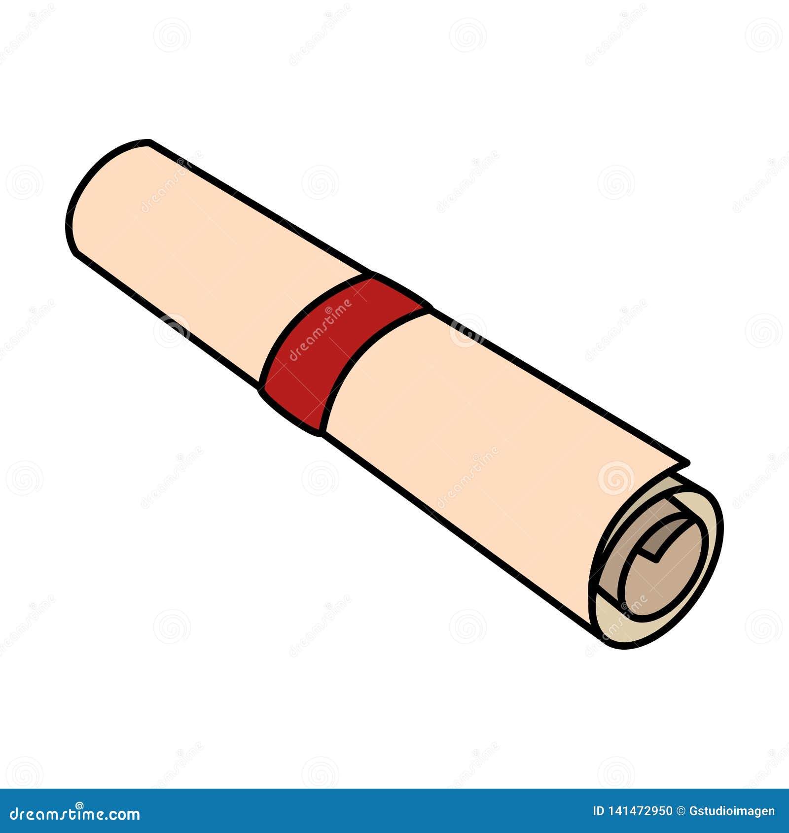 Graduation Certificate Roll Icon Stock Vector - Illustration of element ...