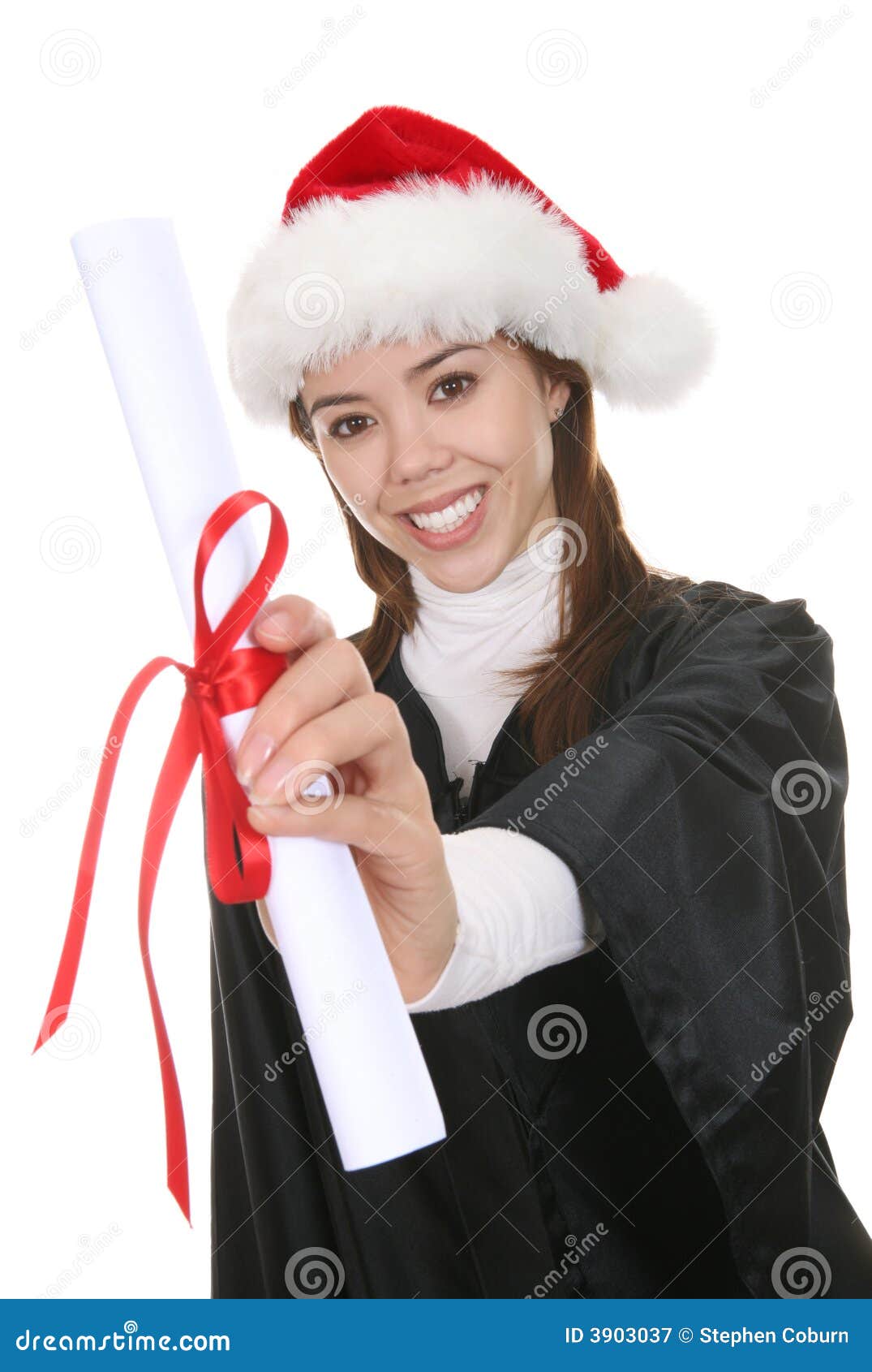 Graduation at Christmas stock image. Image of beautiful - 3903037