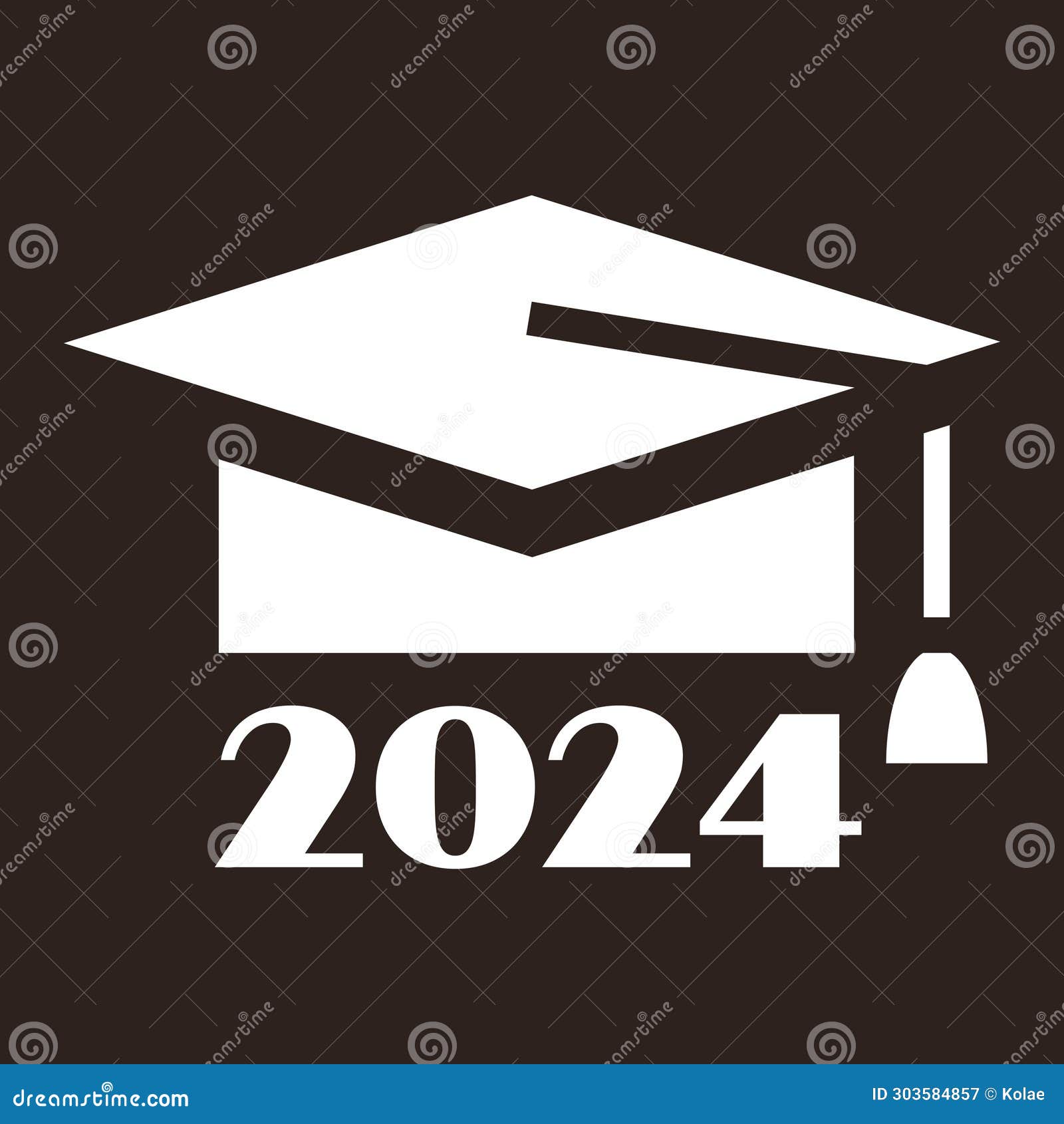 2024 - Graduation Class Of 2024, Graduation Cap, Mortarboard, College ...