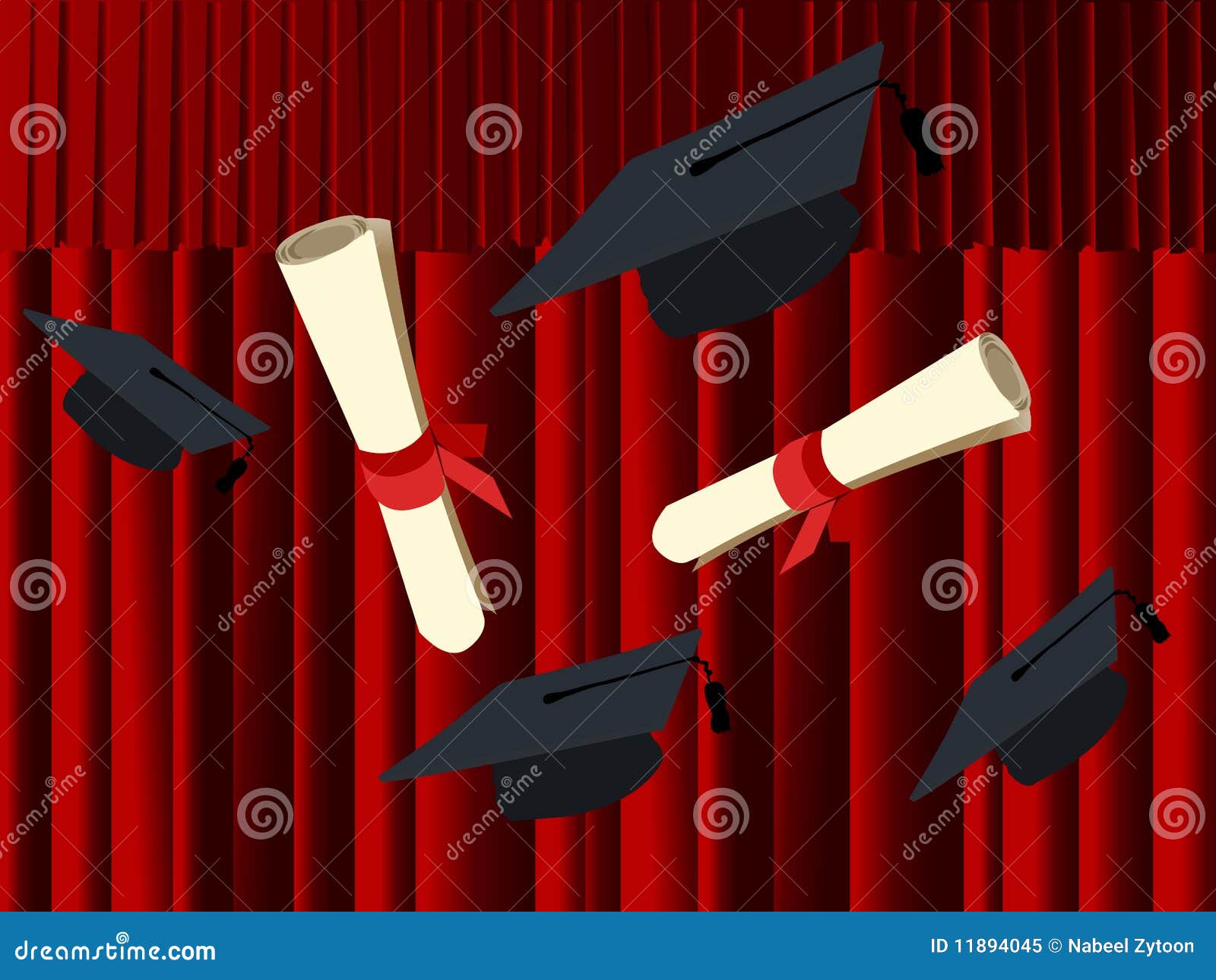 Graduation concept stock vector. Illustration of happy - 11894045